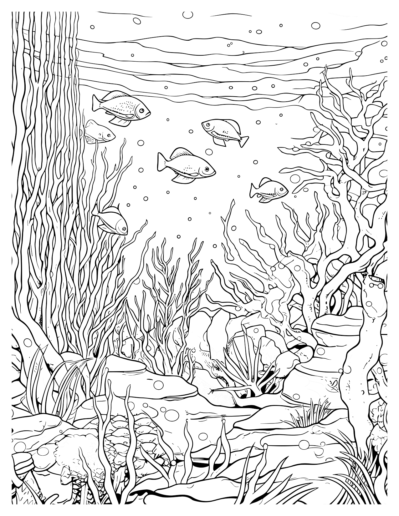 Majestic Underwater Kingdom Coloring Pages I Discover Serenity