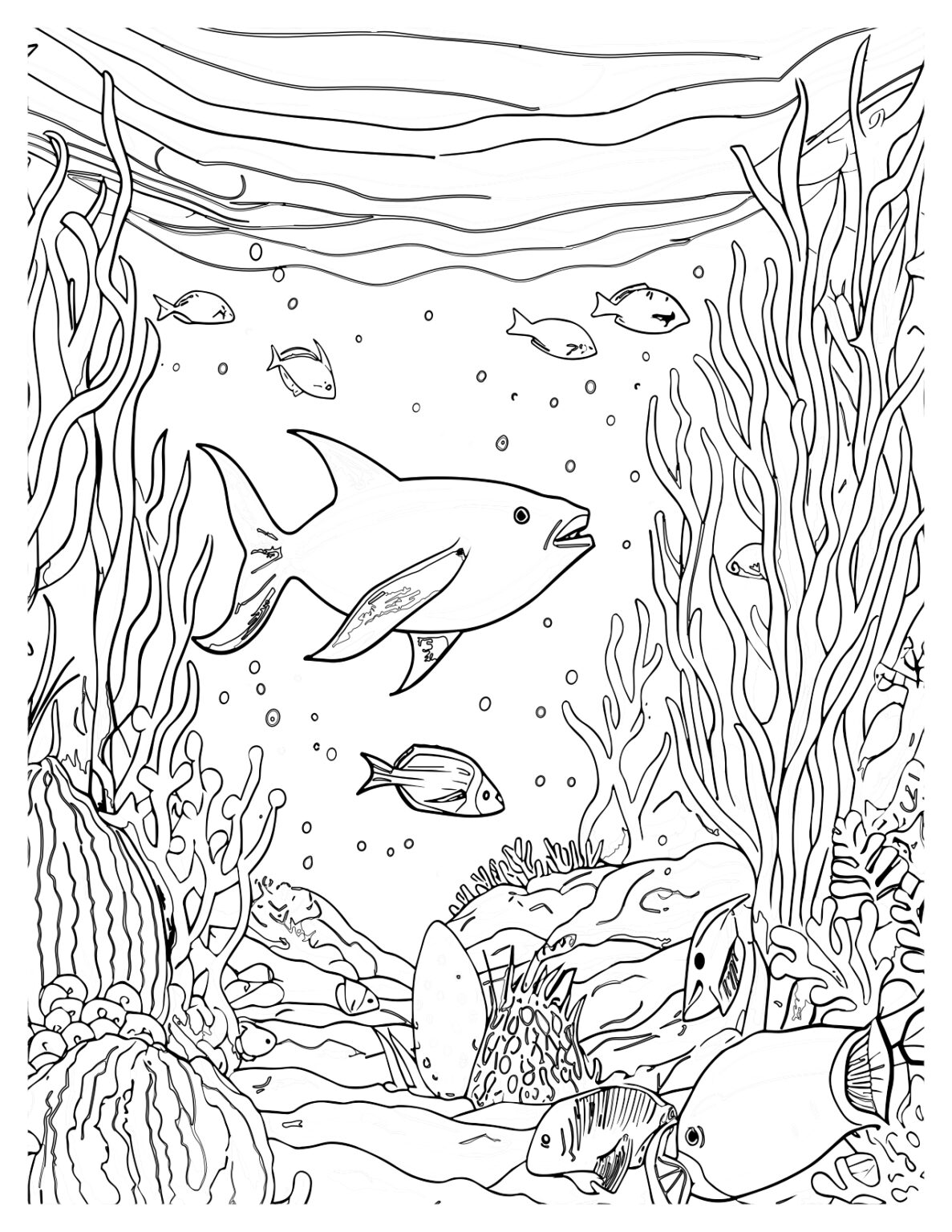 Majestic Underwater Kingdom Coloring Pages I Discover Serenity