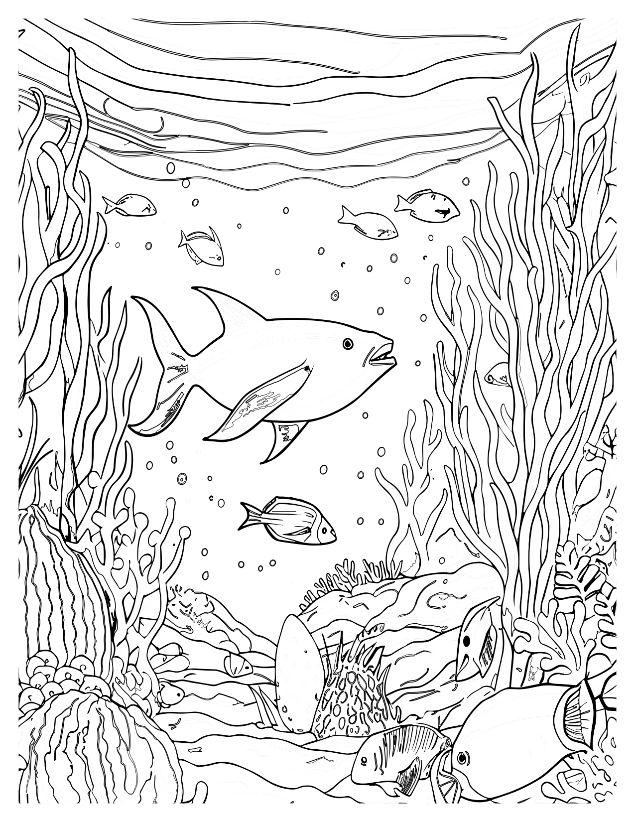 Majestic Underwater Kingdom Coloring Pages I Discover Serenity