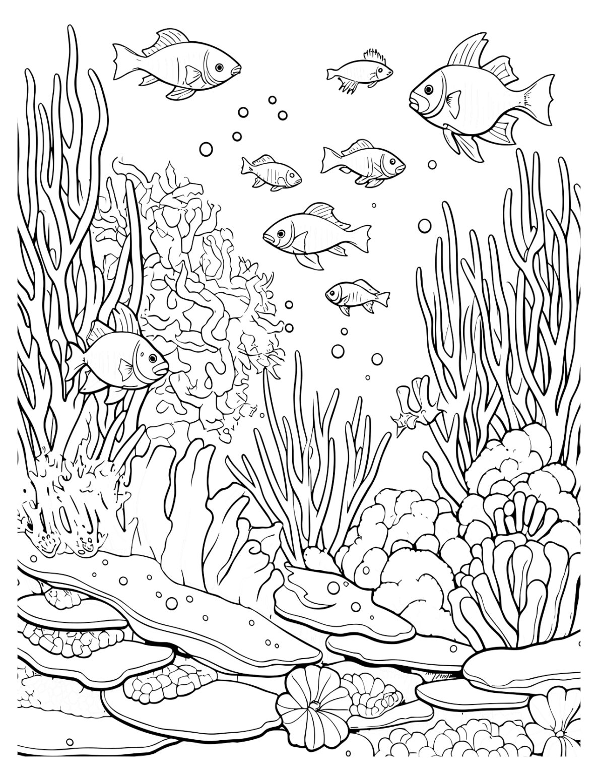 Majestic Underwater Kingdom Coloring Pages I Discover Serenity