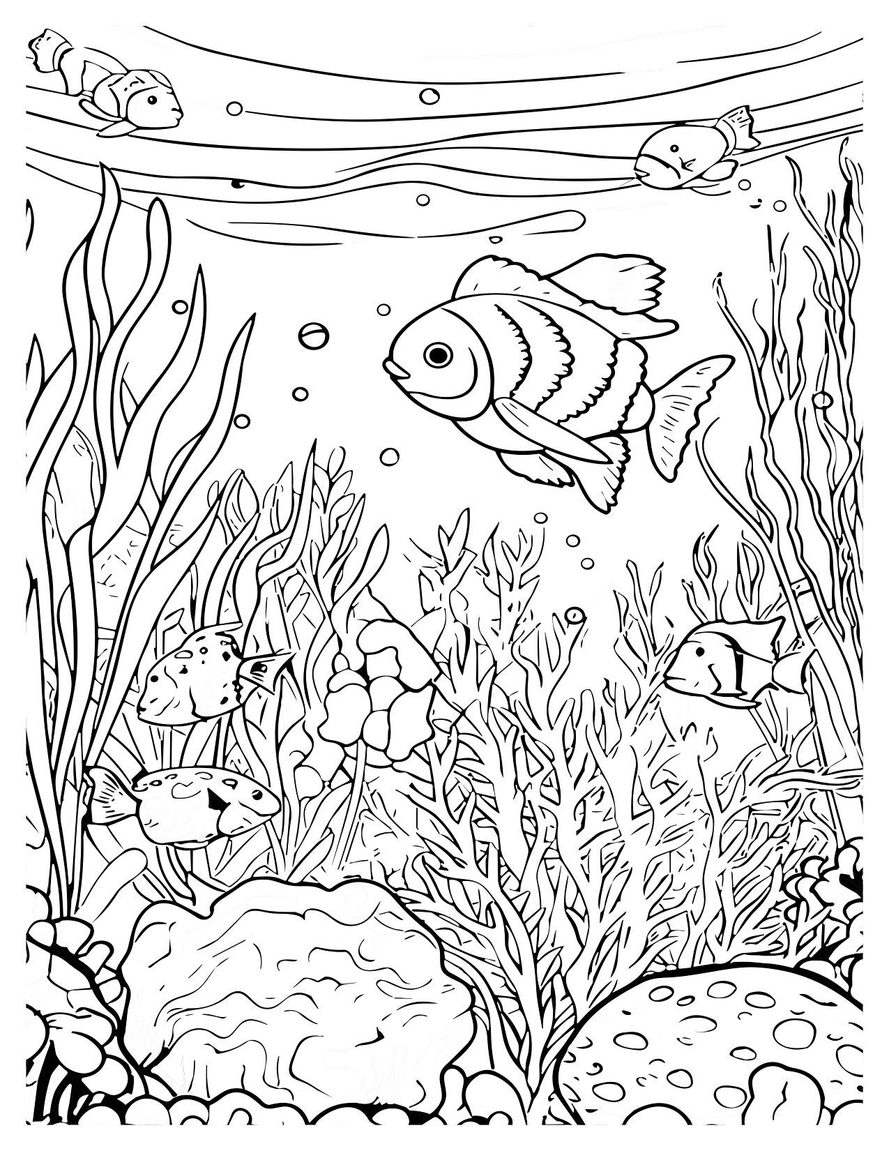 Majestic Underwater Kingdom Coloring Pages I Discover Serenity