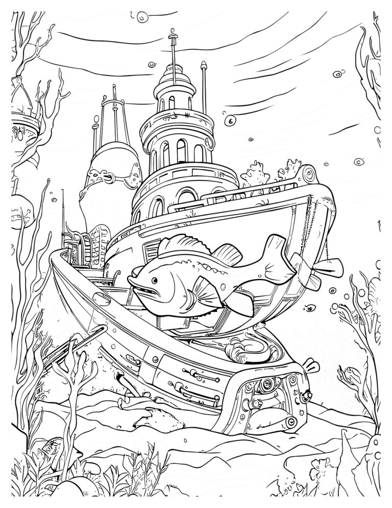 Majestic Underwater Kingdom Coloring Pages I Discover Serenity