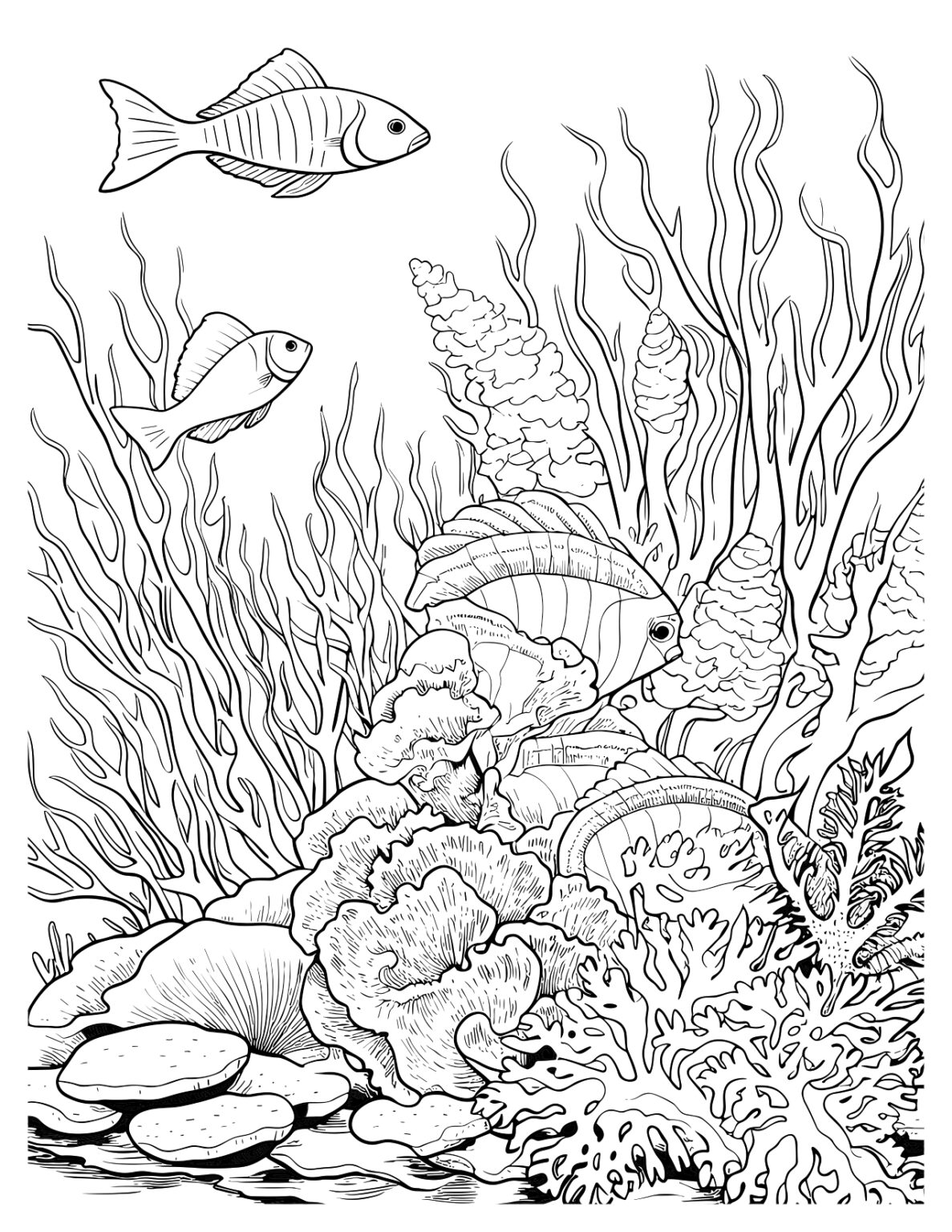 Majestic Underwater Kingdom Coloring Pages I Discover Serenity