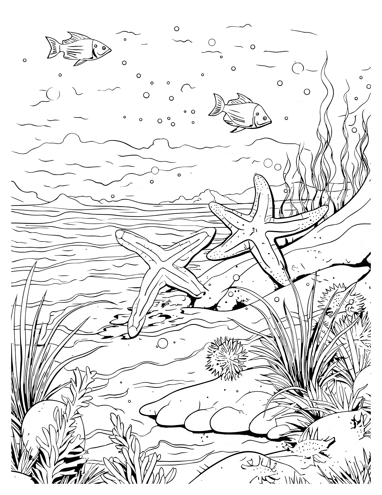 Majestic Underwater Kingdom Coloring Pages I Discover Serenity