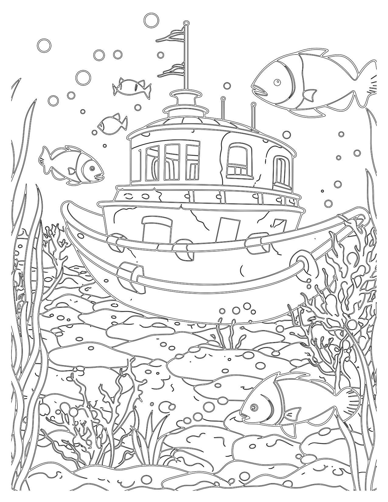 Majestic Underwater Kingdom Coloring Pages I Discover Serenity