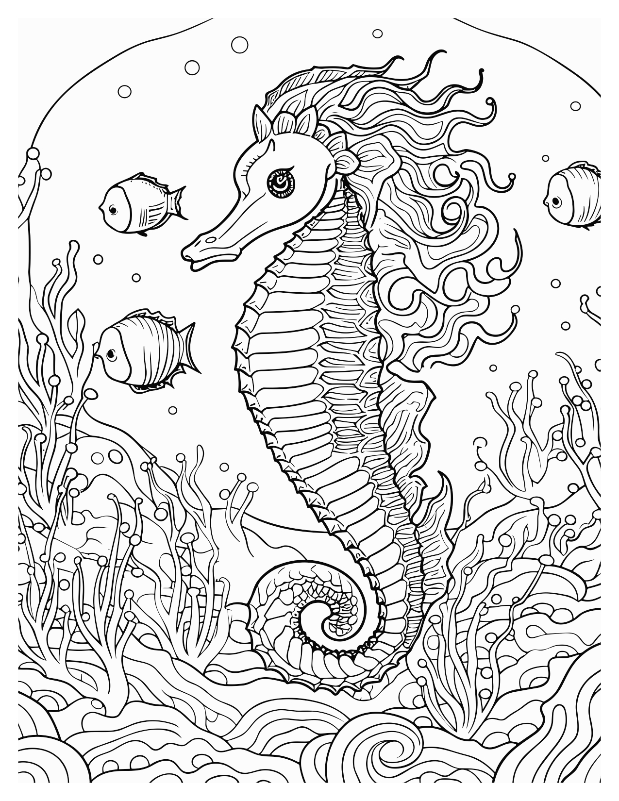 Majestic Underwater Kingdom Coloring Pages I Discover Serenity