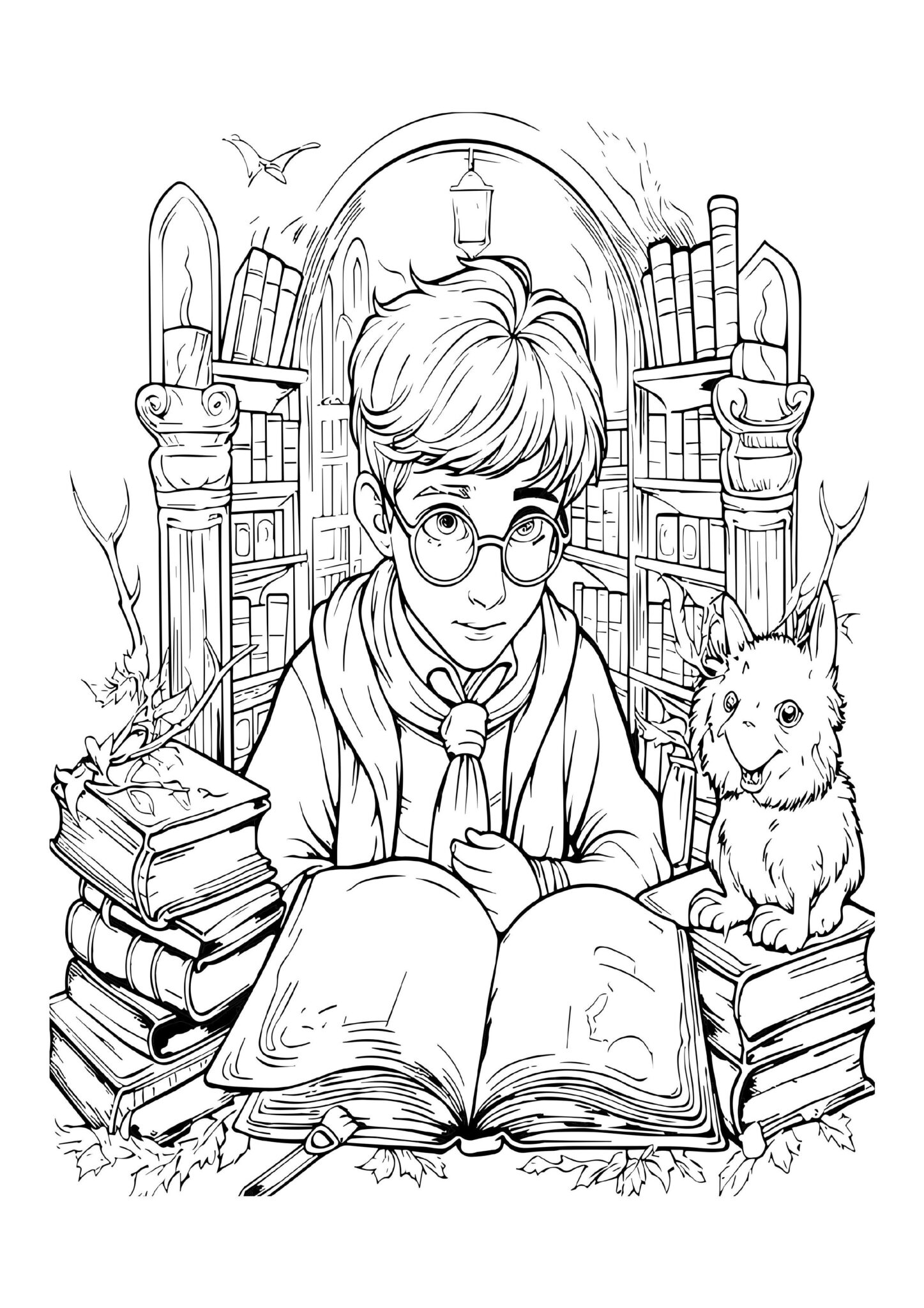 Enchanting Book of Spells Coloring Pages I Cast your Creativity