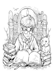 Enchanting Book of Spells Coloring Pages I Cast your Creativity