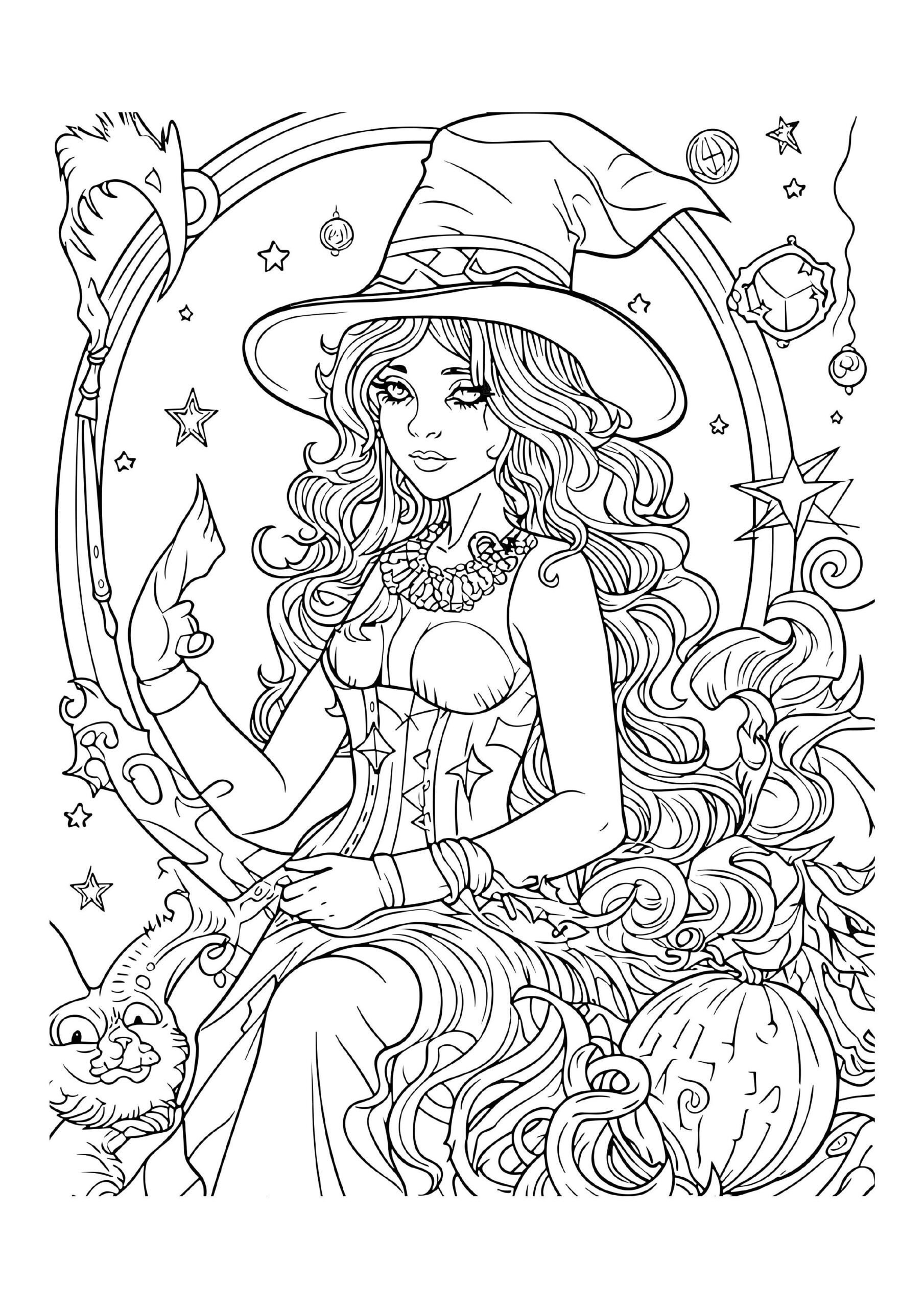 Enchanting Book of Spells Coloring Pages I Cast your Creativity