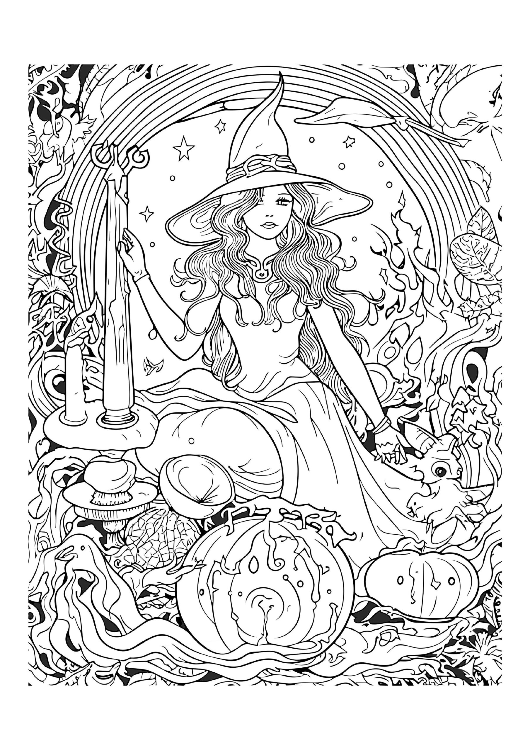 Enchanting Book of Spells Coloring Pages I Cast your Creativity