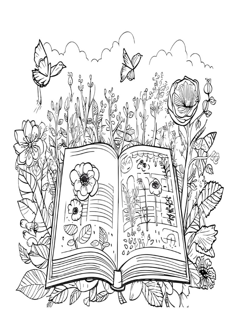 Enchanting Book of Spells Coloring Pages I Cast your Creativity