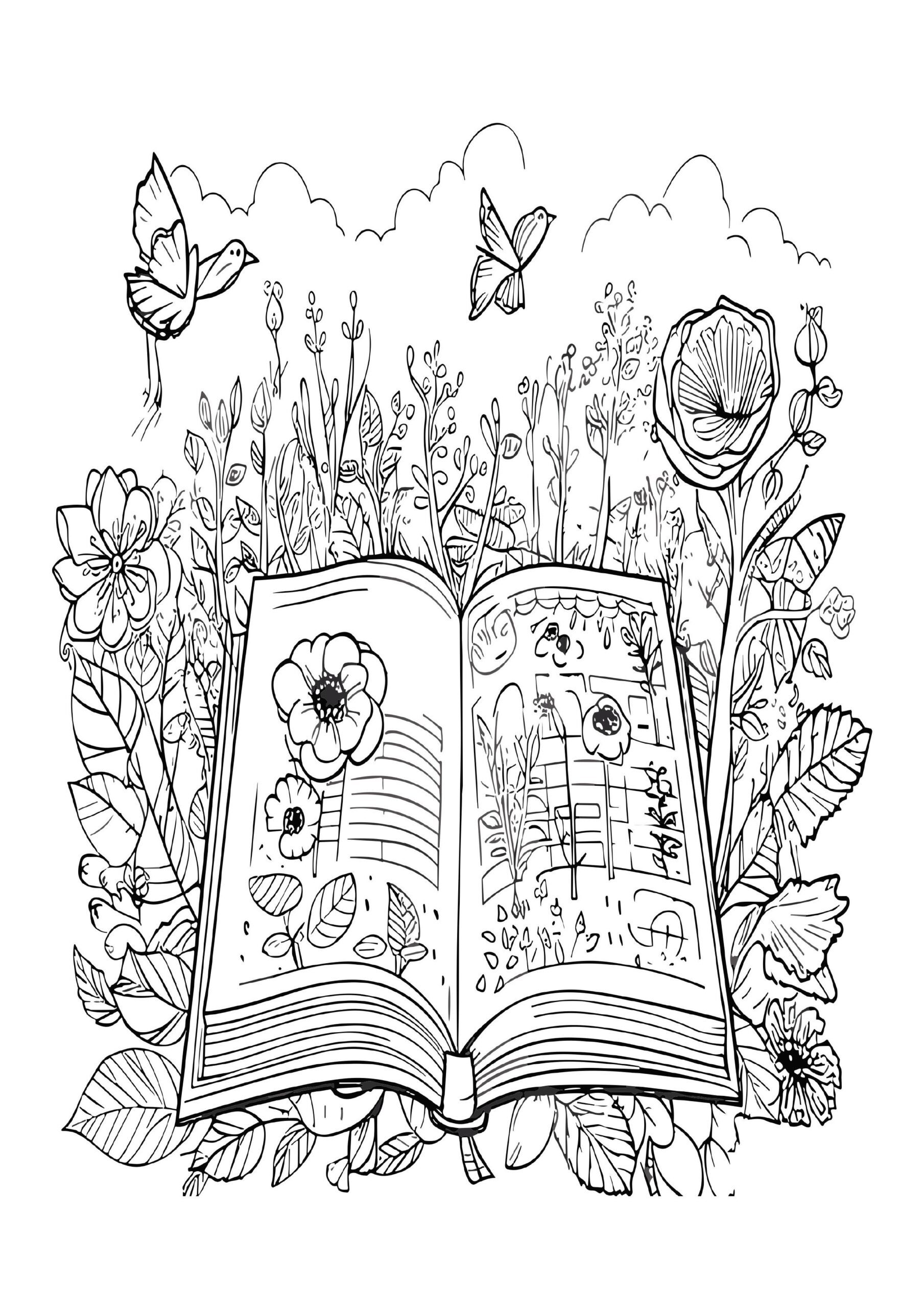 Enchanting Book of Spells Coloring Pages I Cast your Creativity