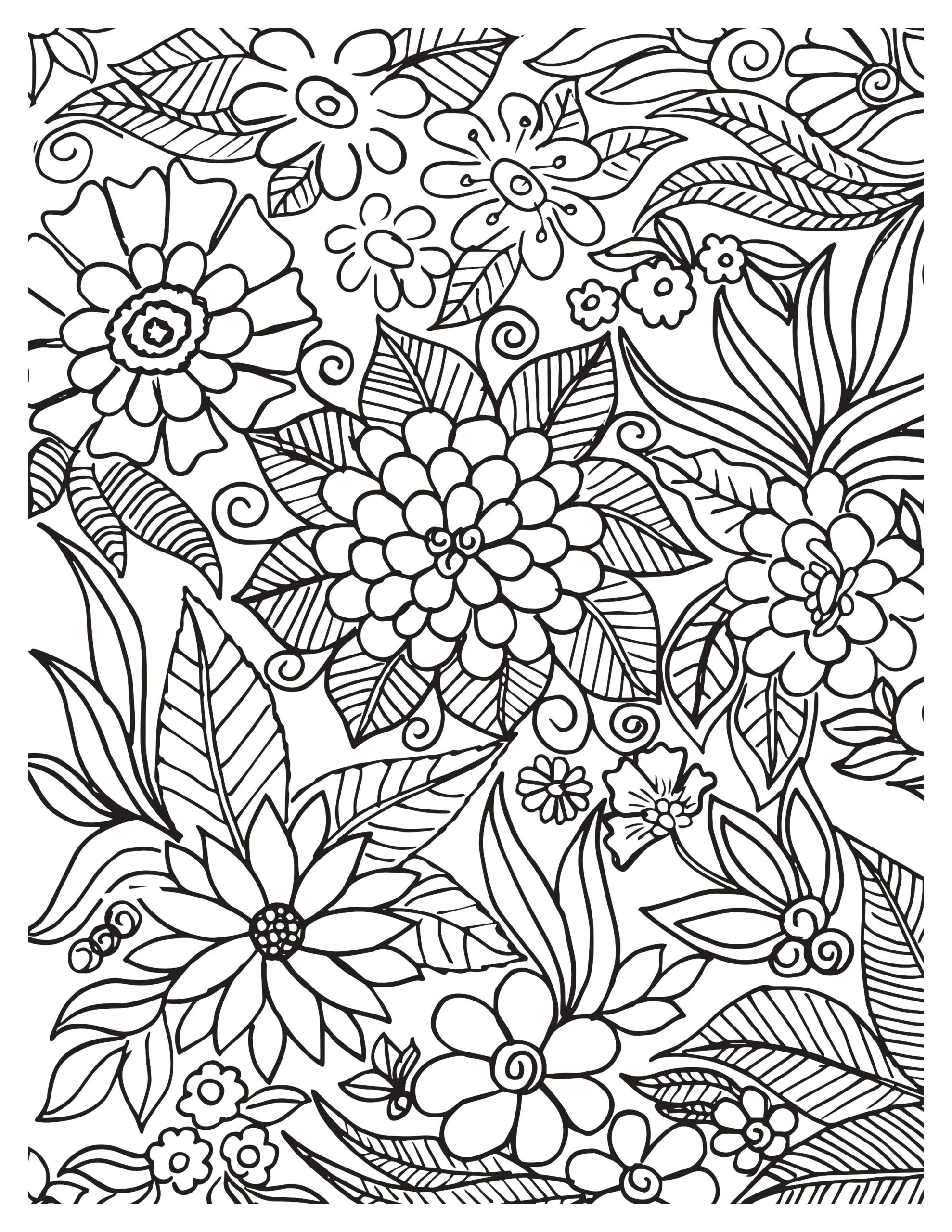 Mindful Mandala Garden Coloring Pages I Serene Escapes