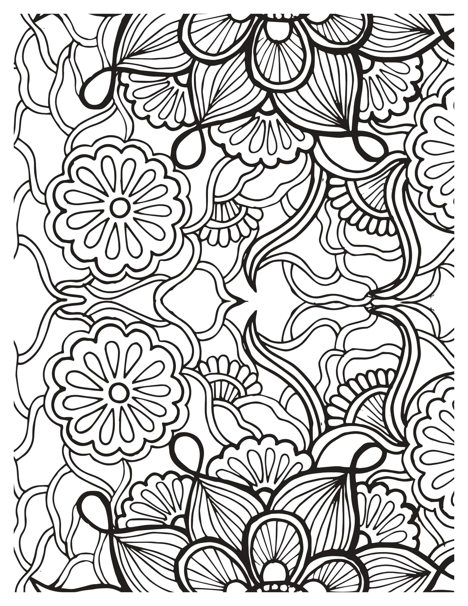 Mindful Mandala Garden Coloring Pages I Serene Escapes