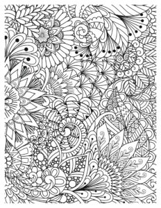 Mindful Mandala Garden Coloring Pages I Serene Escapes