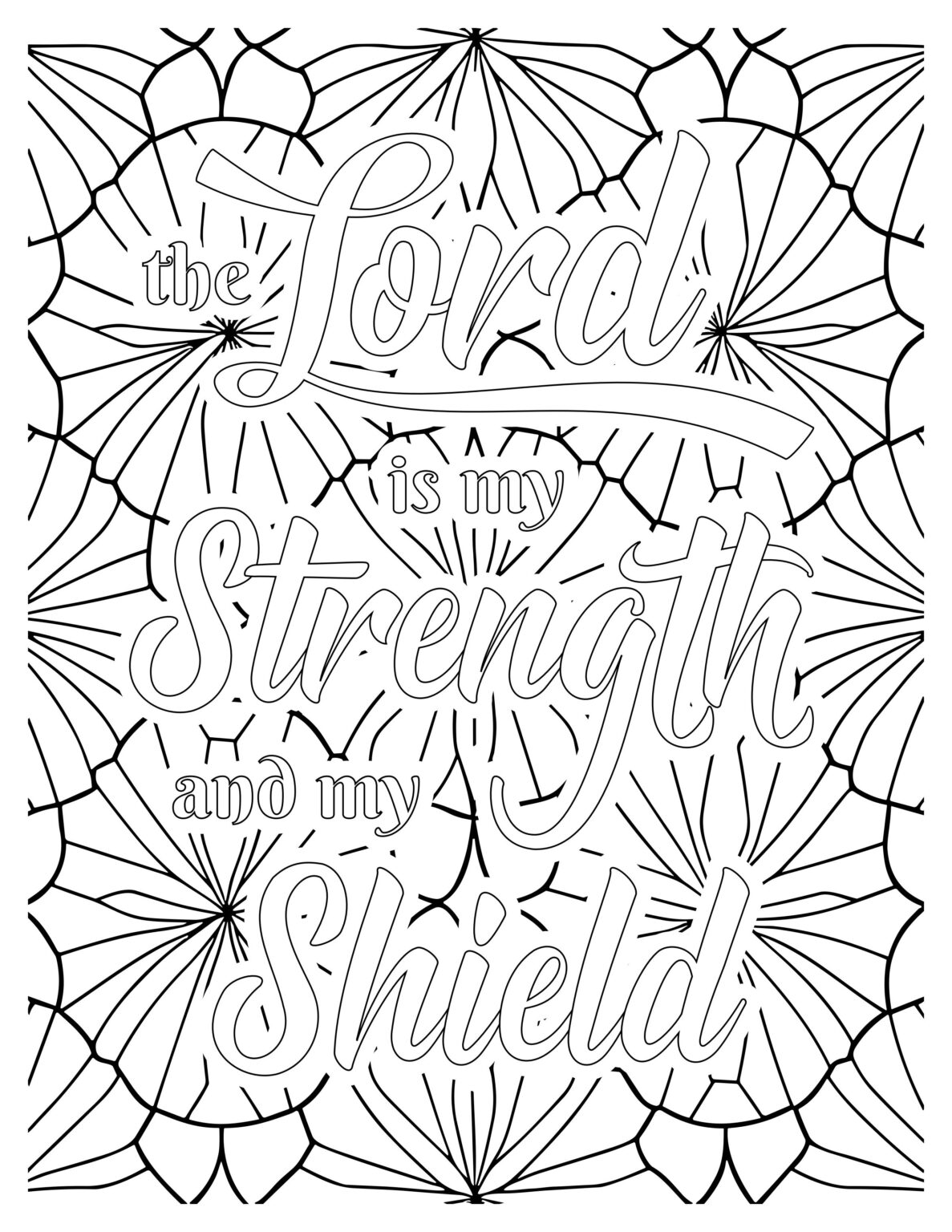 Inspirational Bible Verse Coloring Pages: Encouraging Designs