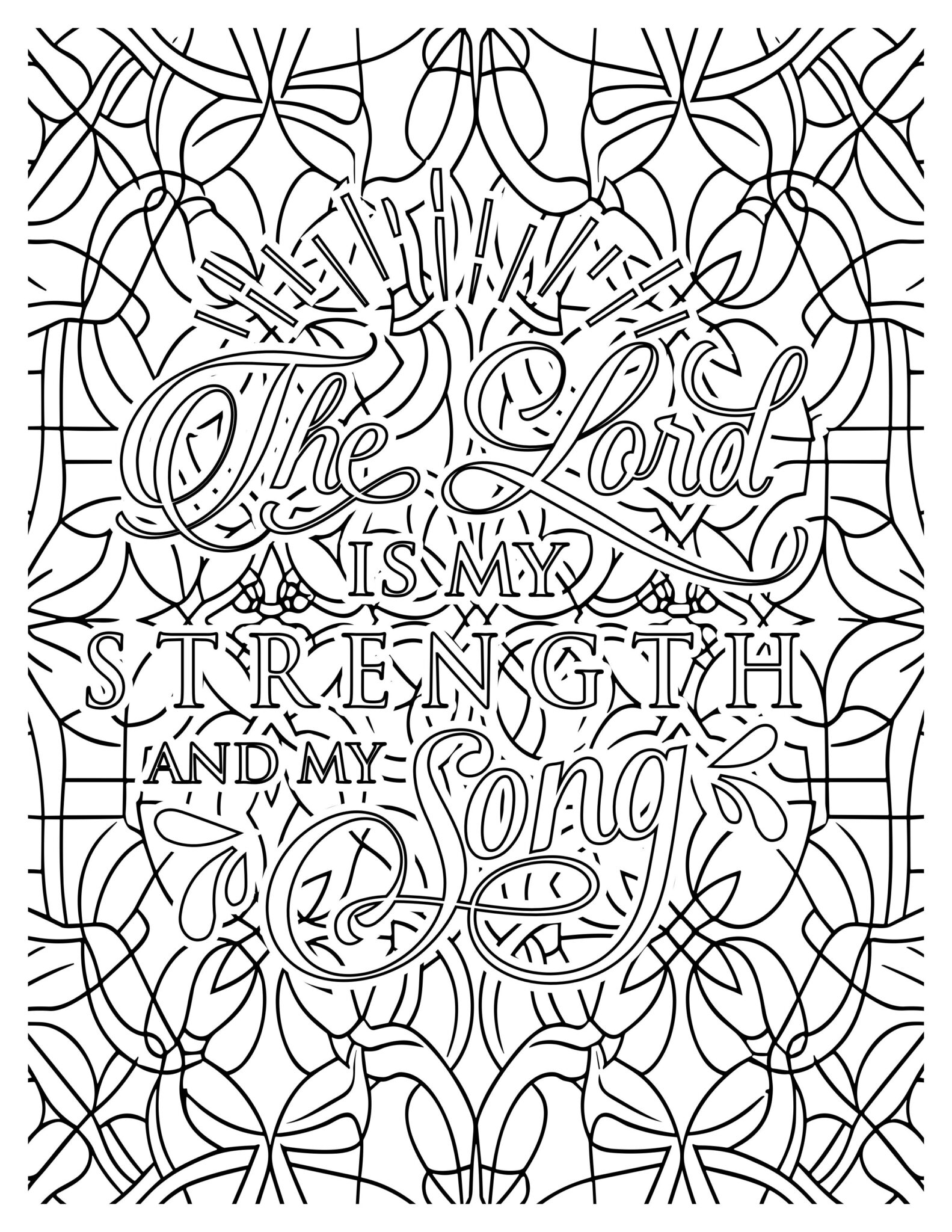Inspirational Bible Verse Coloring Pages: Encouraging Designs