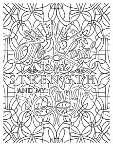 Inspirational Bible Verse Coloring Pages: Encouraging Designs