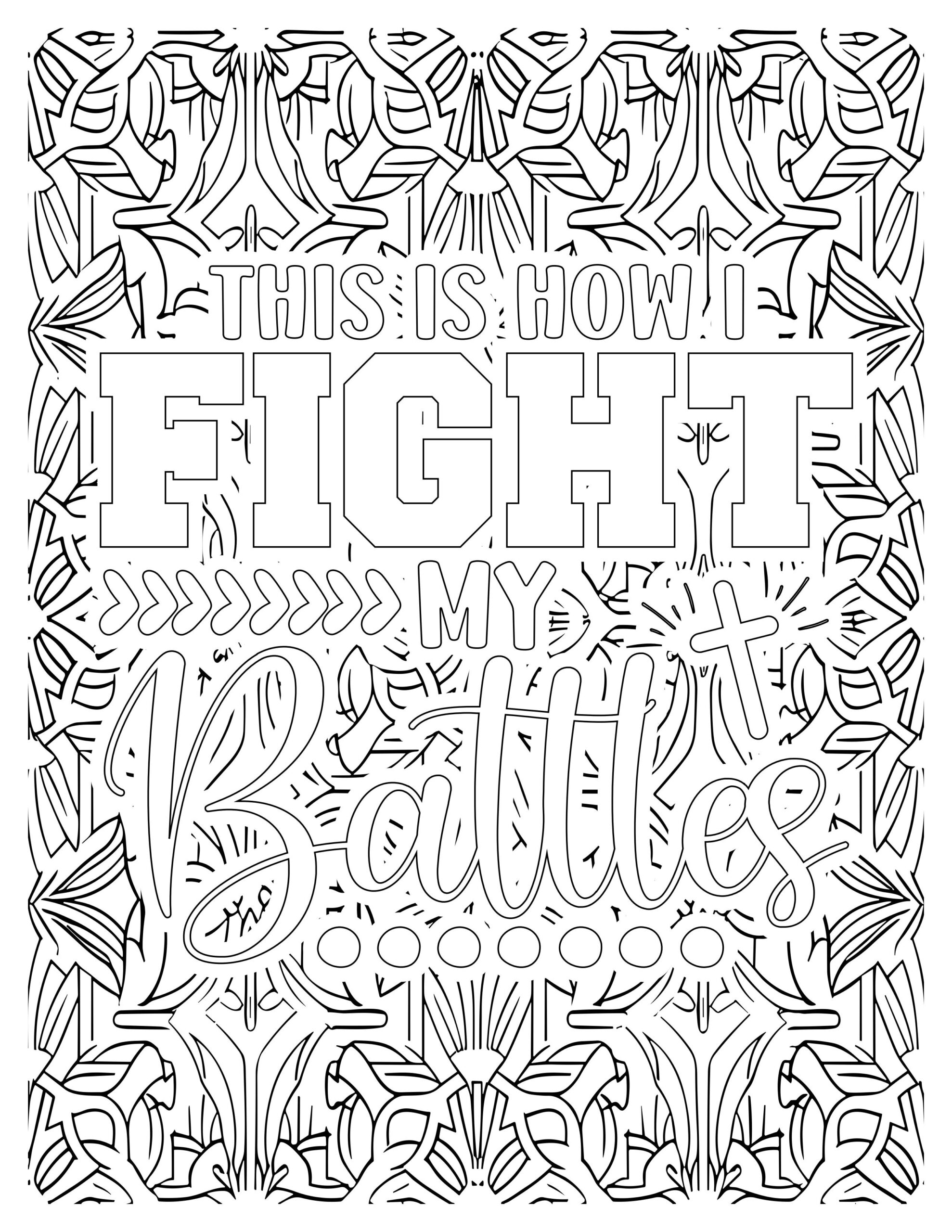 Inspirational Bible Verse Coloring Pages: Encouraging Designs