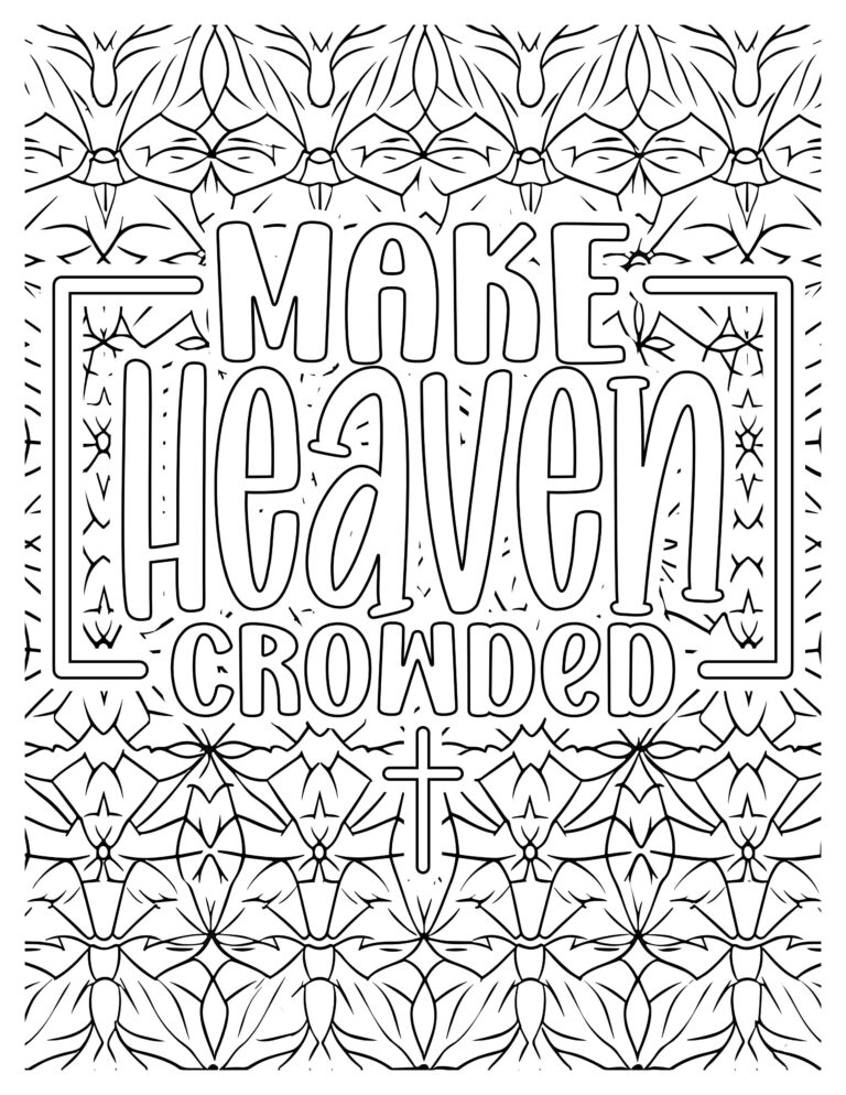 Inspirational Bible Verse Coloring Pages: Encouraging Designs
