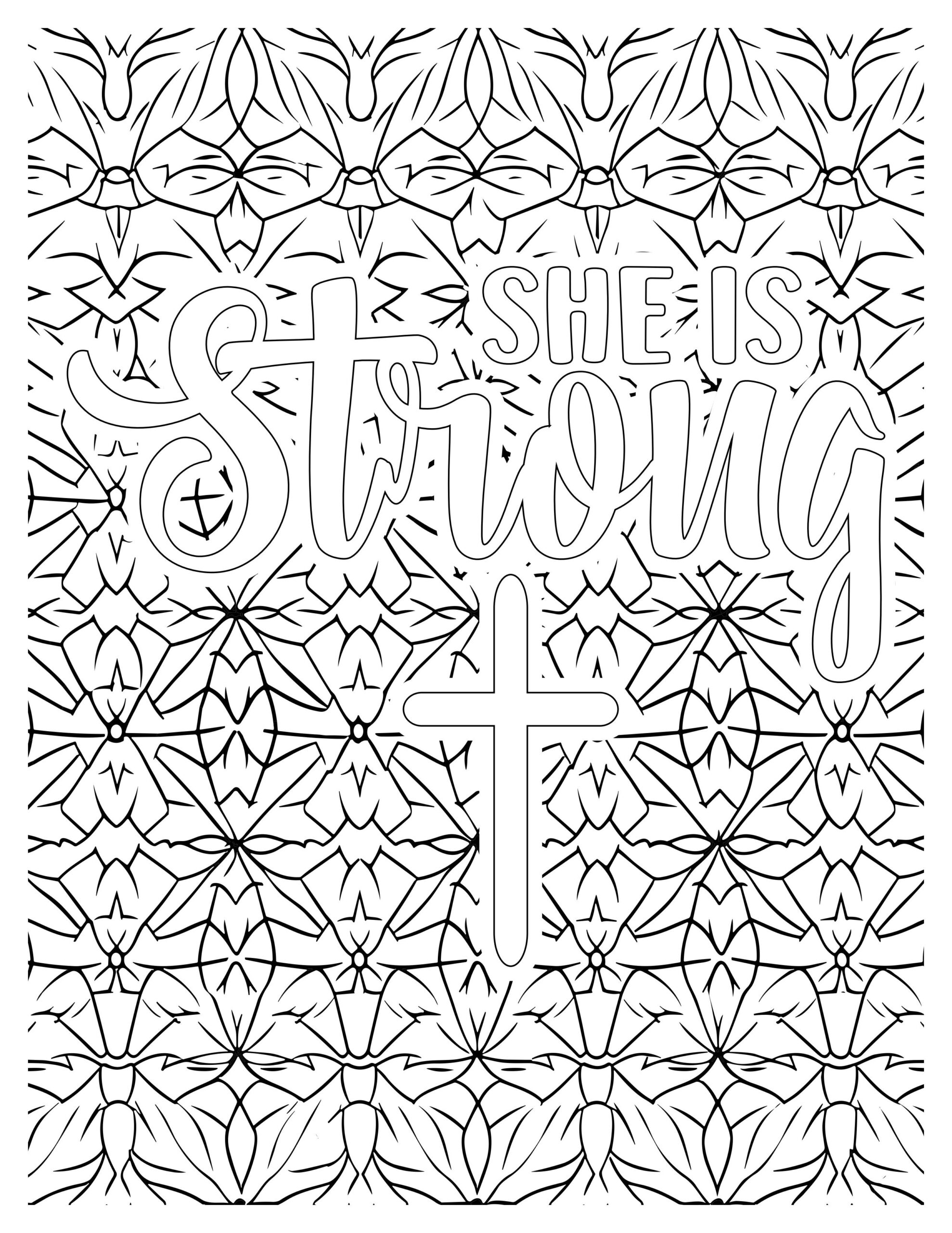 Inspirational Bible Verse Coloring Pages: Encouraging Designs