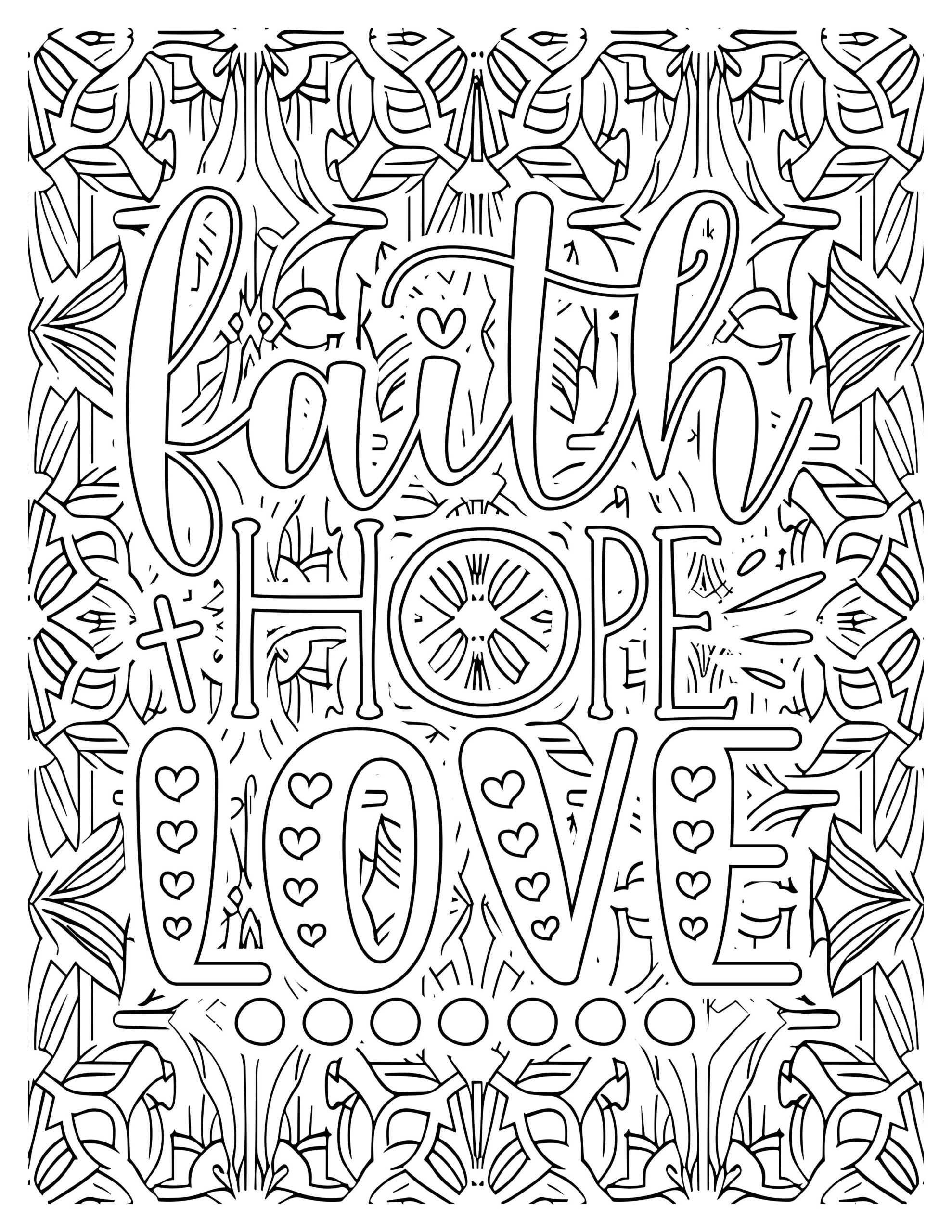Inspirational Bible Verse Coloring Pages: Encouraging Designs