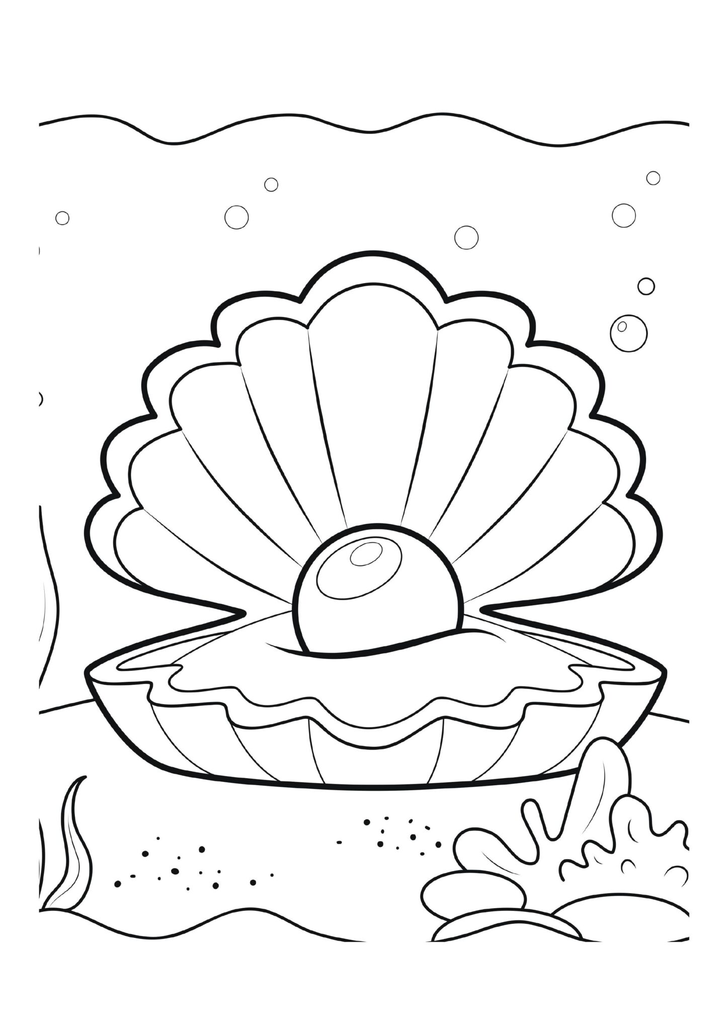 Seashell Treasures Coloring Pages I Beachside Bliss