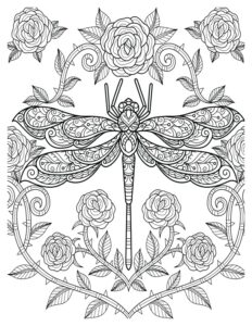 Graceful Dragonflies Coloring Pages: Delicate Designs for All Ages