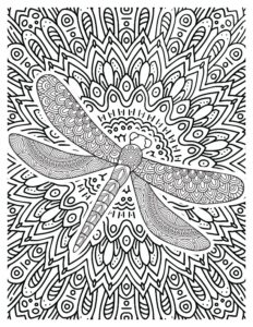 Graceful Dragonflies Coloring Pages: Delicate Designs for All Ages