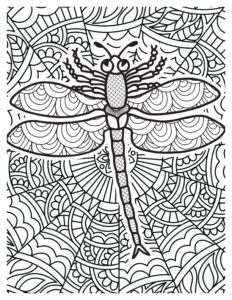 Graceful Dragonflies Coloring Pages: Delicate Designs for All Ages