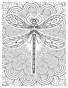 Graceful Dragonflies Coloring Pages: Delicate Designs for All Ages