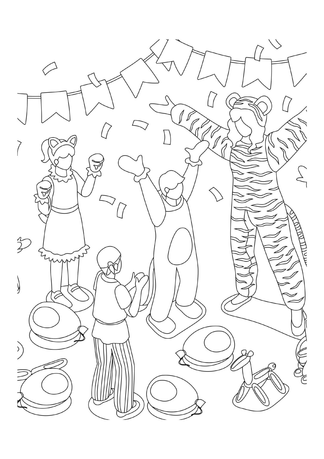 47 Birthday Bash Coloring Pages for Kids I Party Palette