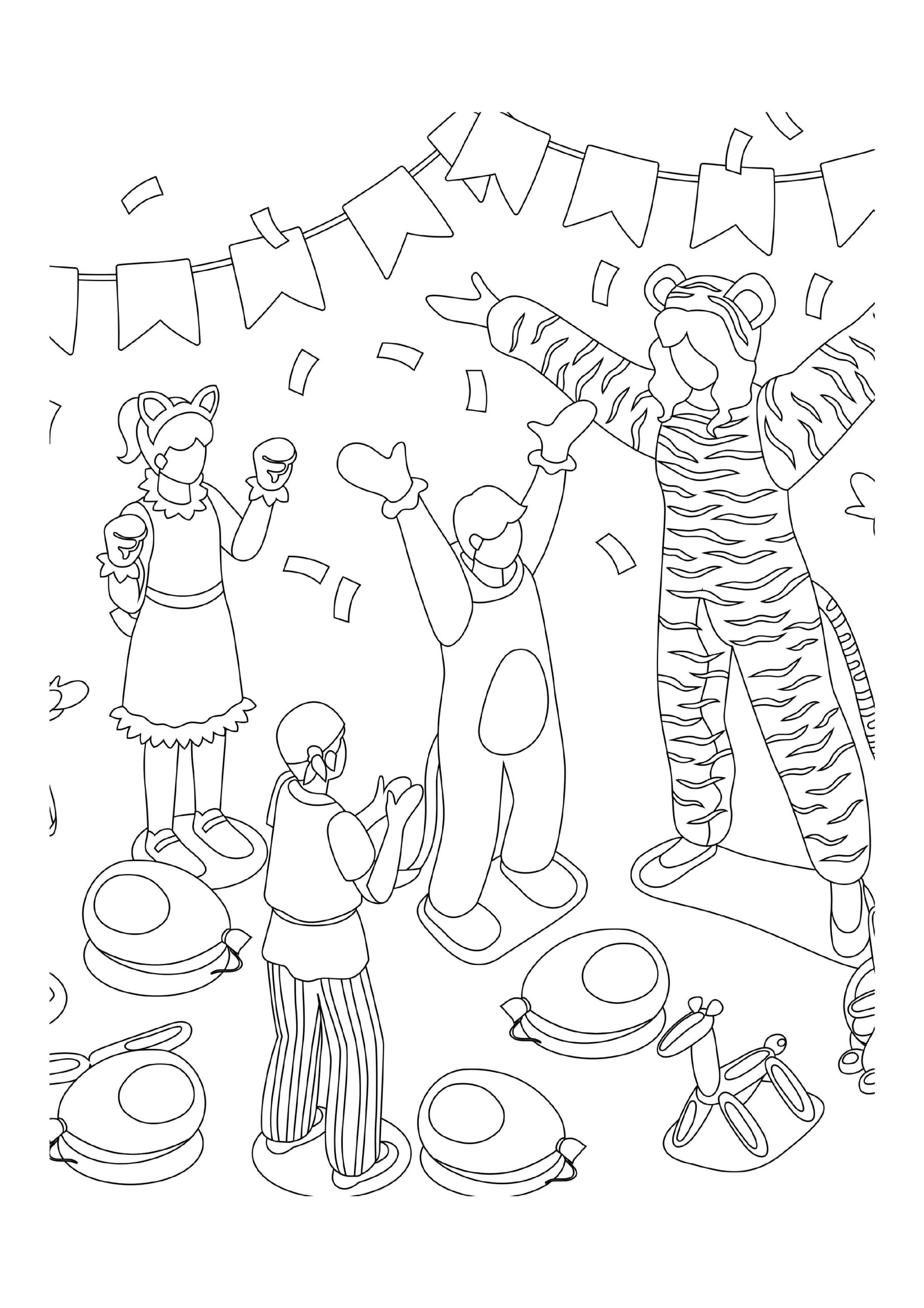 47 Birthday Bash Coloring Pages for Kids I Party Palette