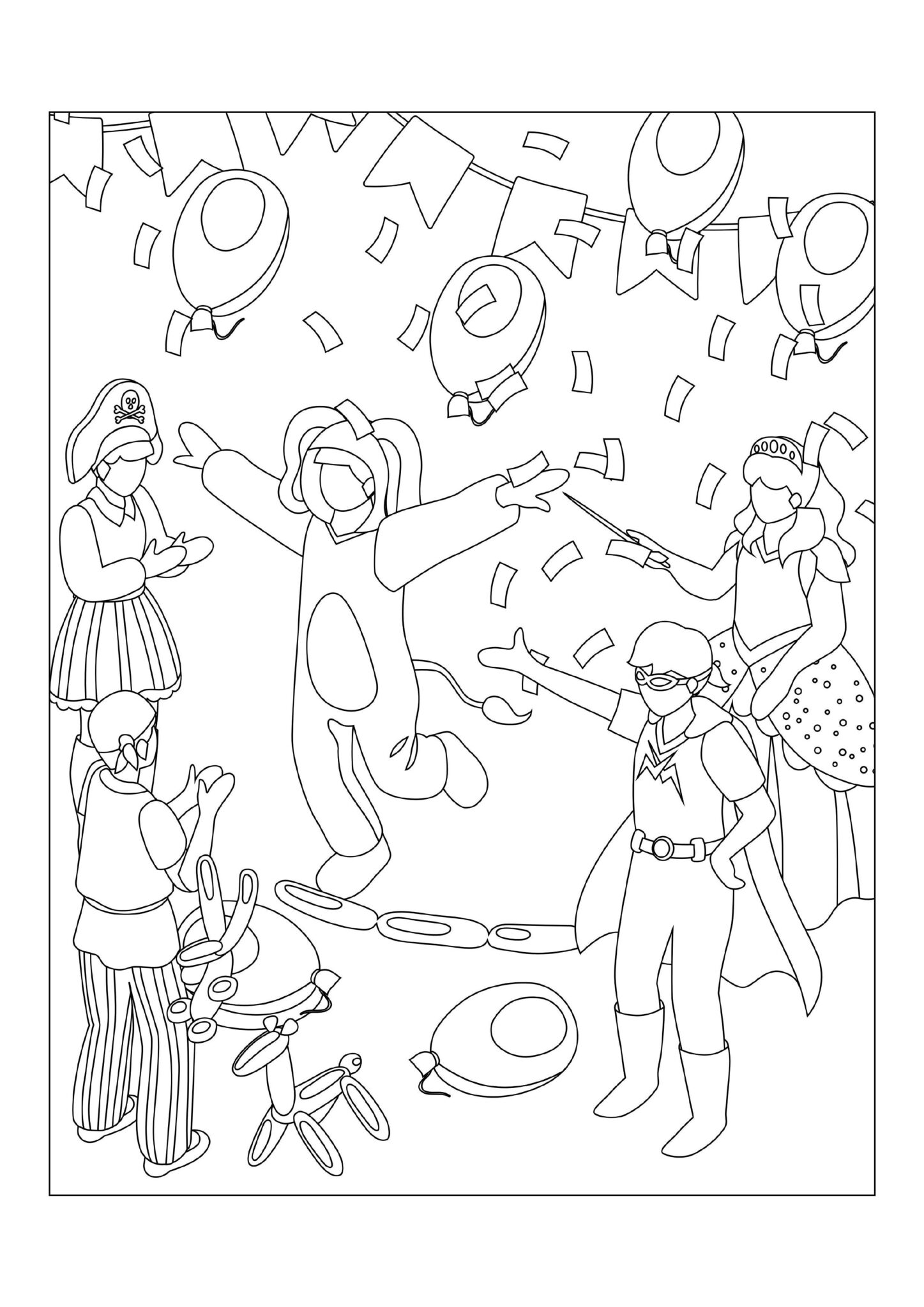 47 Birthday Bash Coloring Pages for Kids I Party Palette