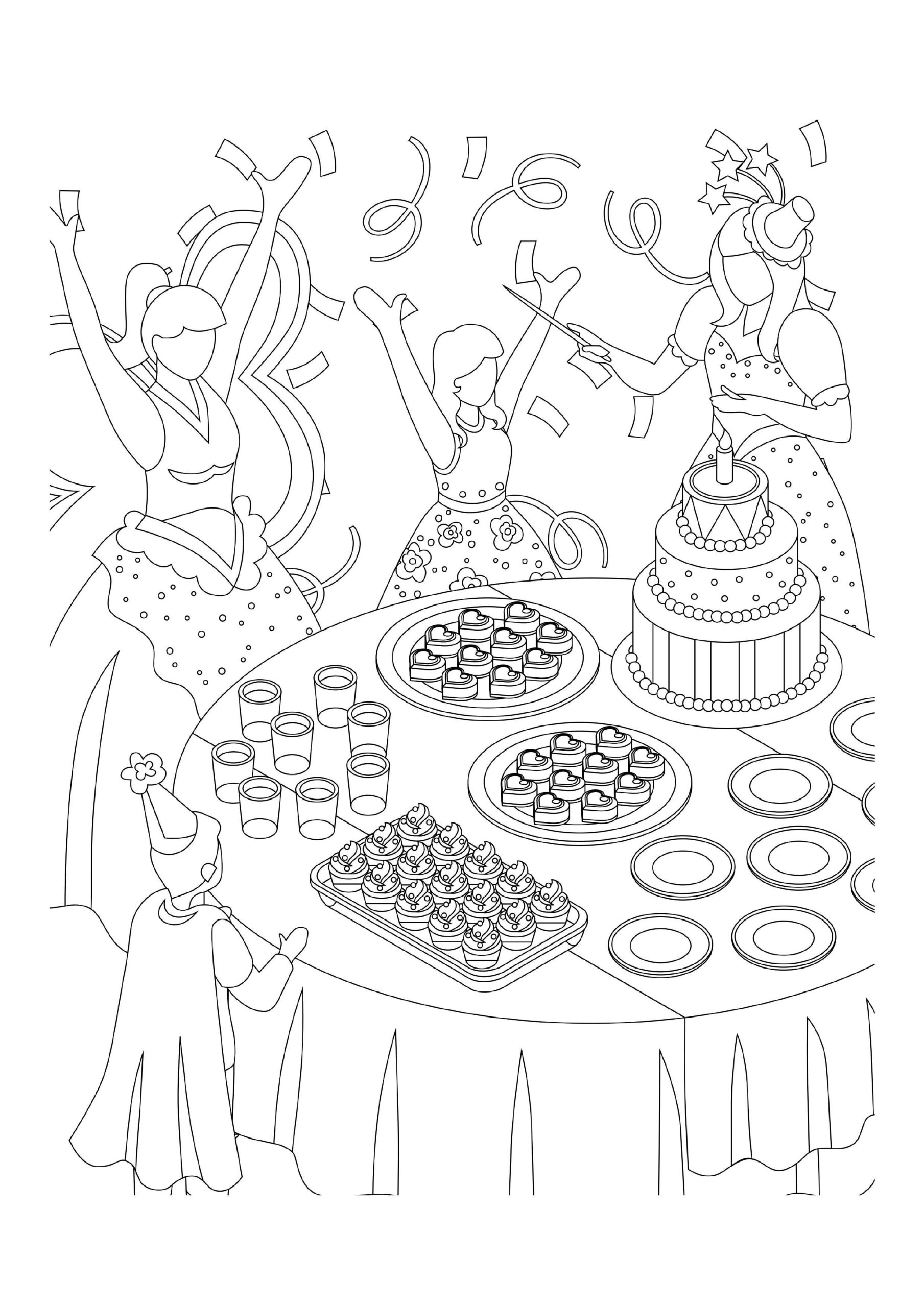 47 Birthday Bash Coloring Pages for Kids I Party Palette