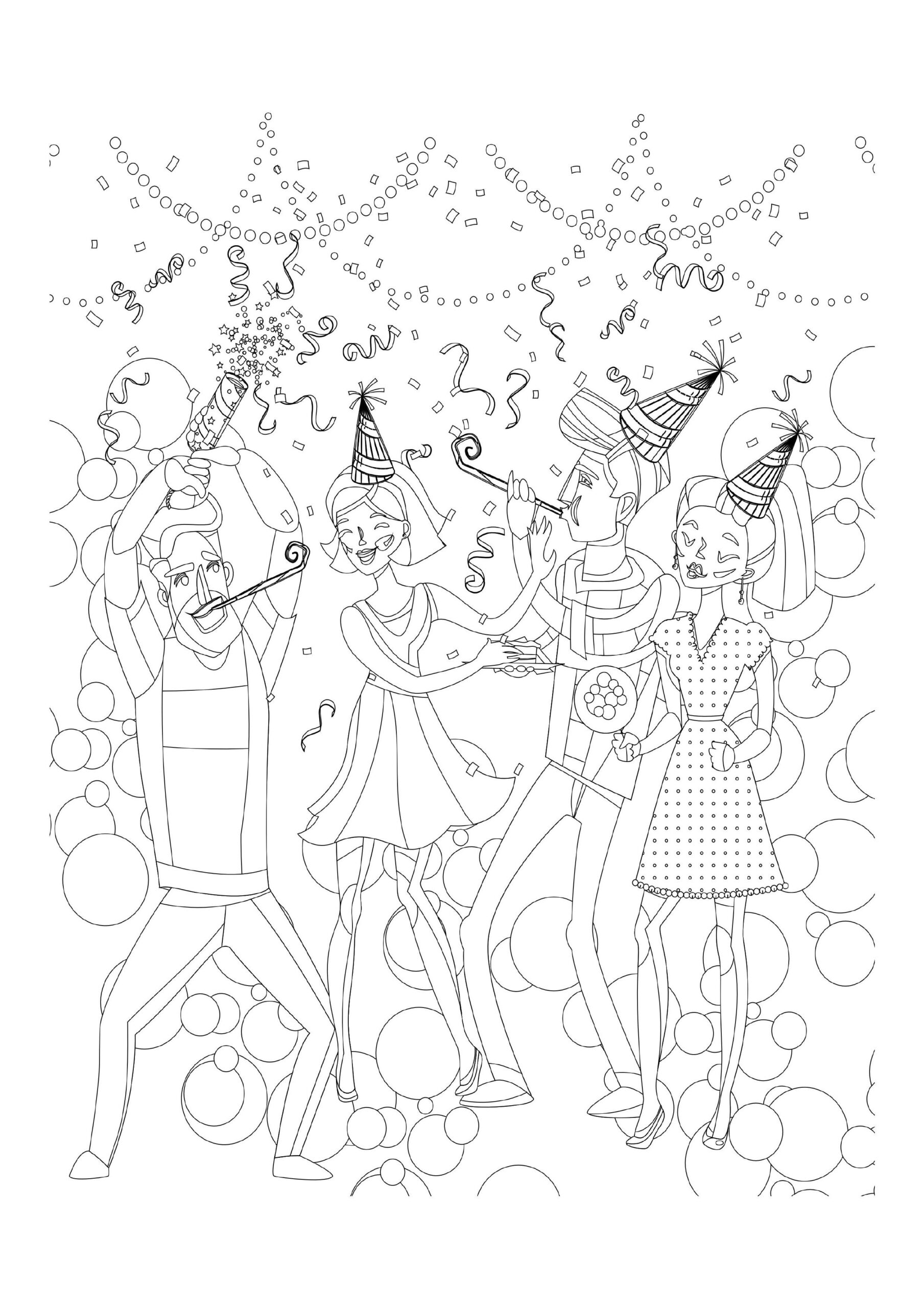 47 Birthday Bash Coloring Pages for Kids I Party Palette