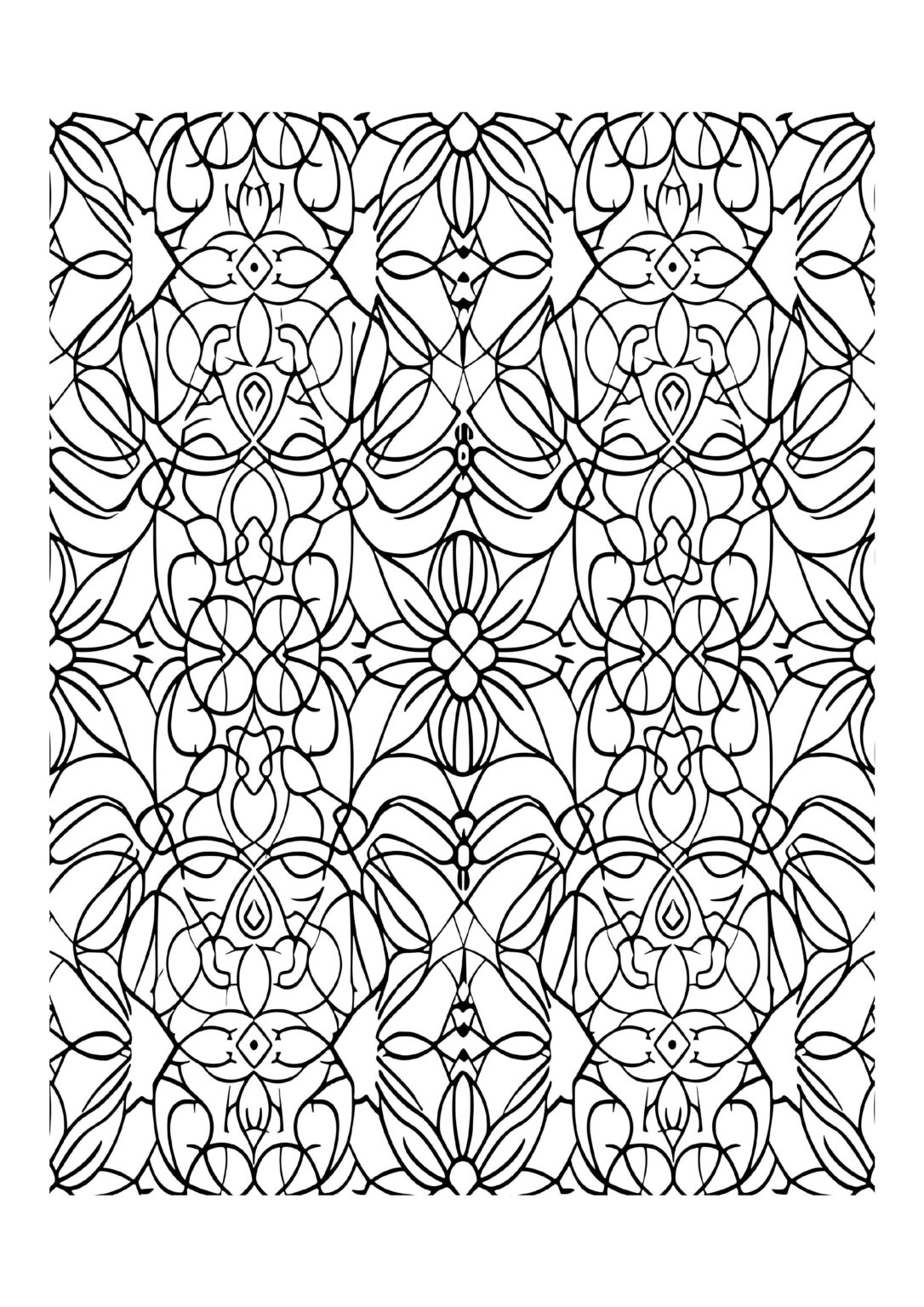 Arabesque Coloring Pages for Relaxation I Intricate Beauty