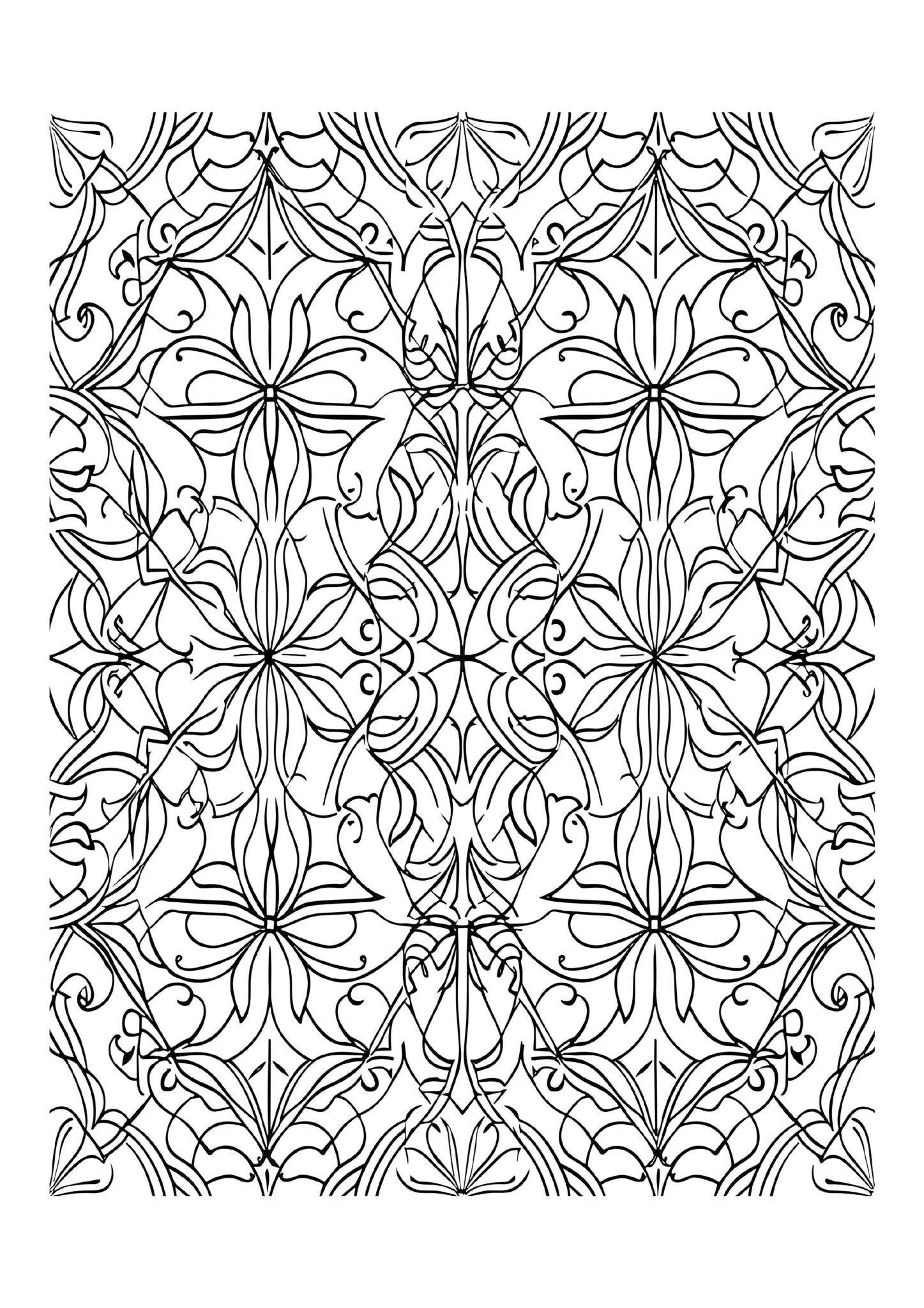Arabesque Coloring Pages for Relaxation I Intricate Beauty