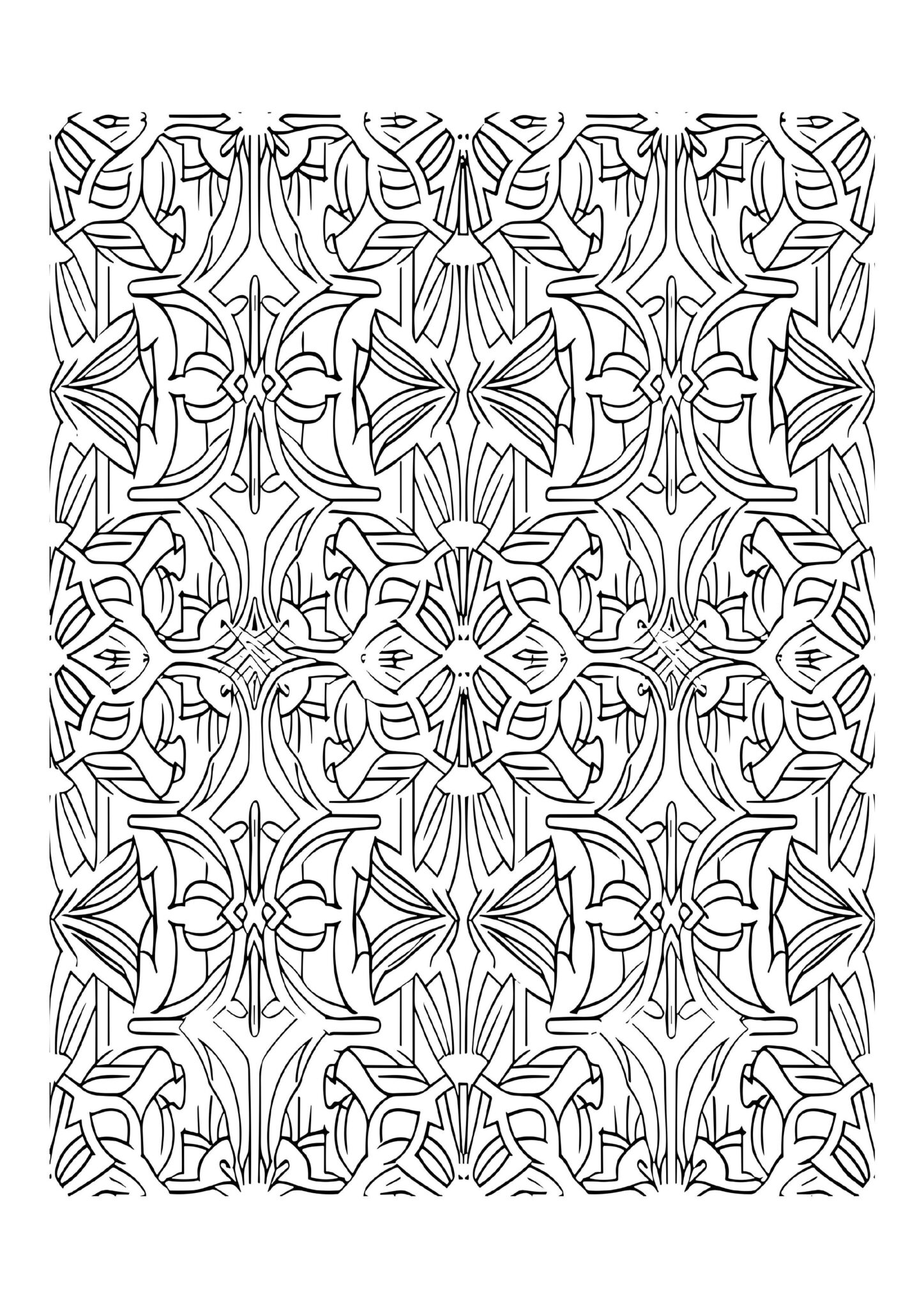 Arabesque Coloring Pages for Relaxation I Intricate Beauty