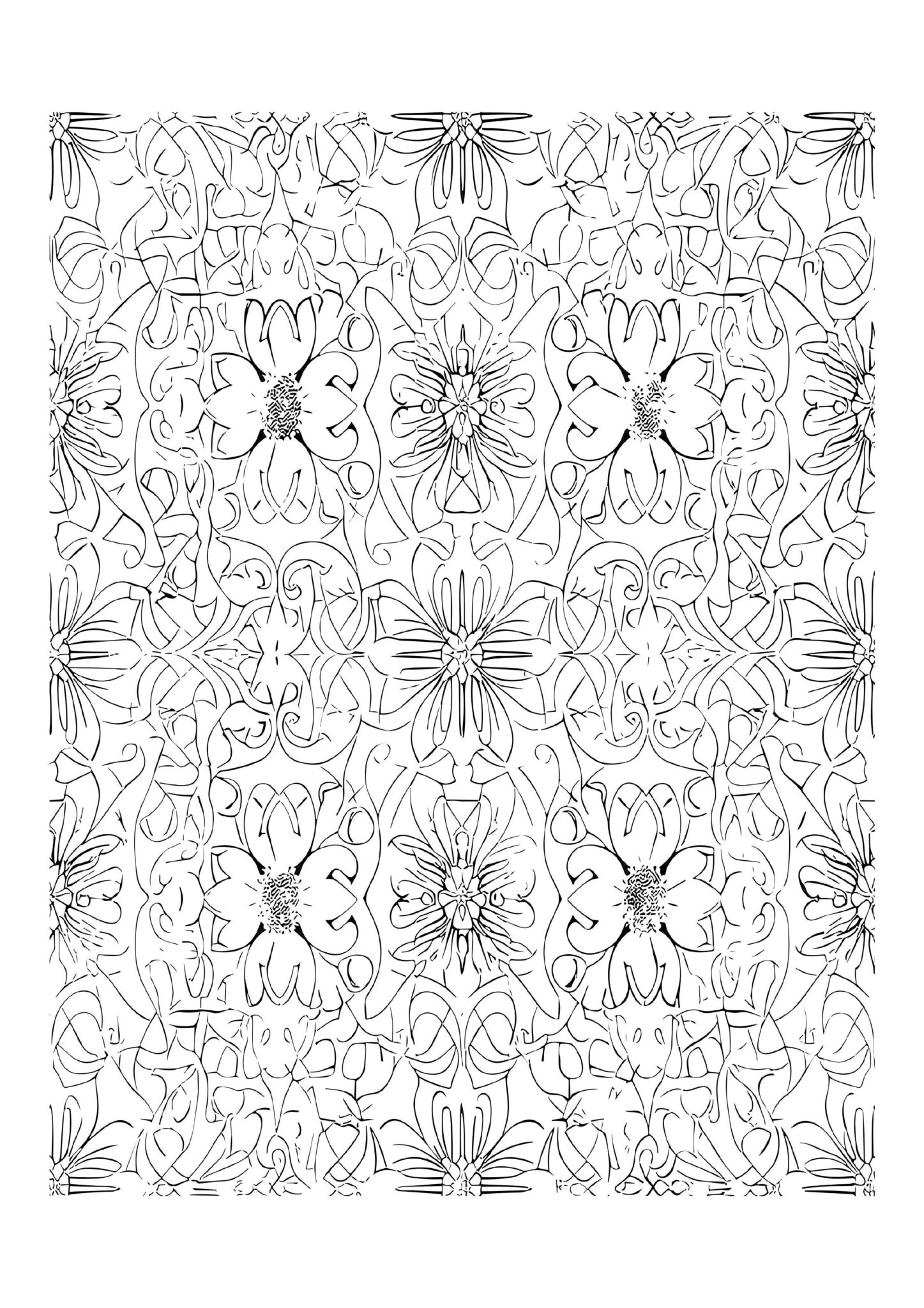 Arabesque Coloring Pages for Relaxation I Intricate Beauty