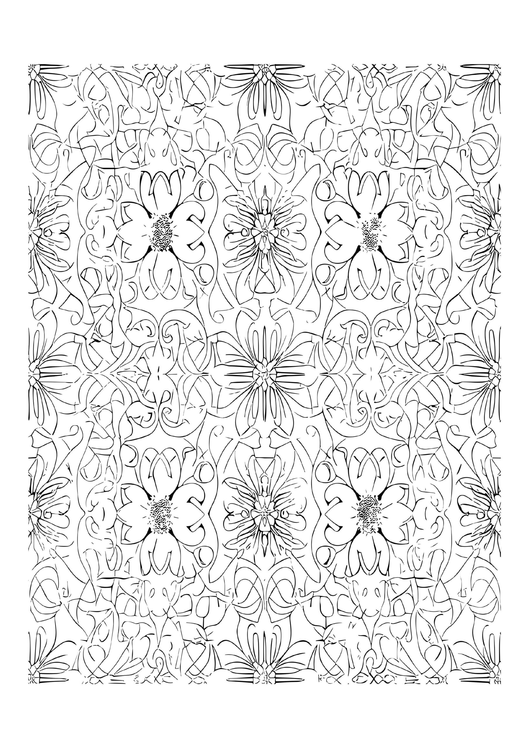 Arabesque Coloring Pages for Relaxation I Intricate Beauty