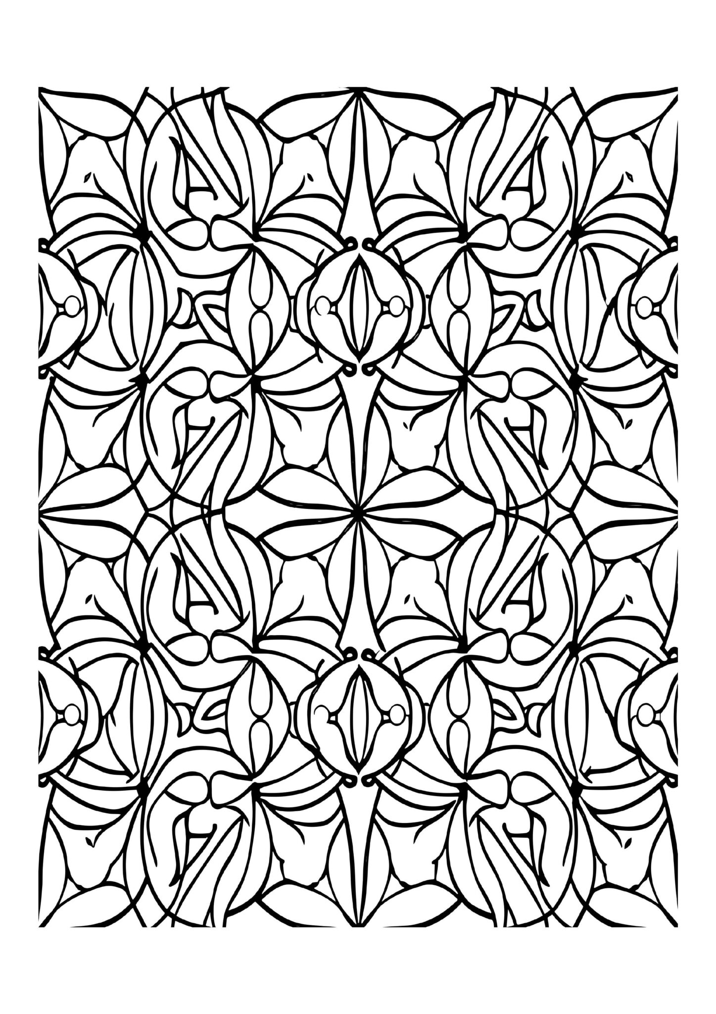 Arabesque Coloring Pages for Relaxation I Intricate Beauty
