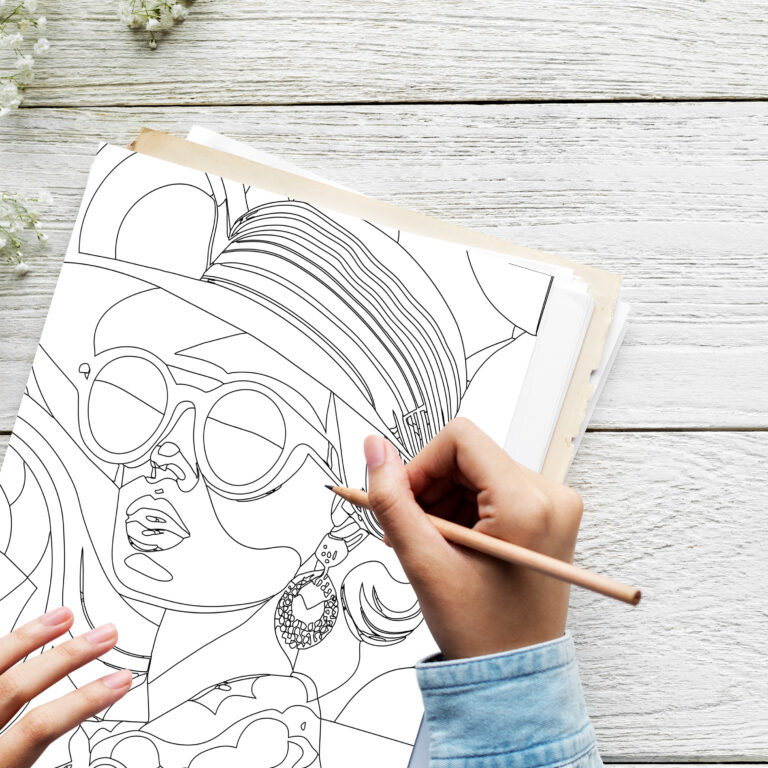 Hipster Chic Coloring Pages I Indie Inspiration