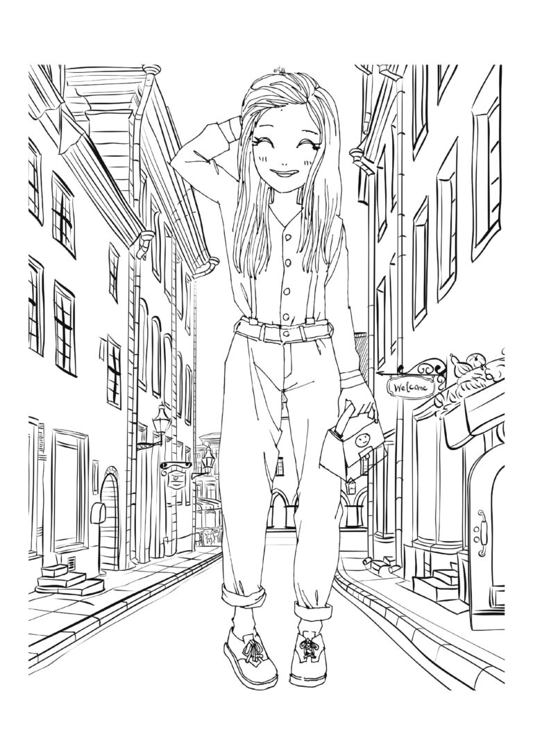 Hipster Chic Coloring Pages I Indie Inspiration