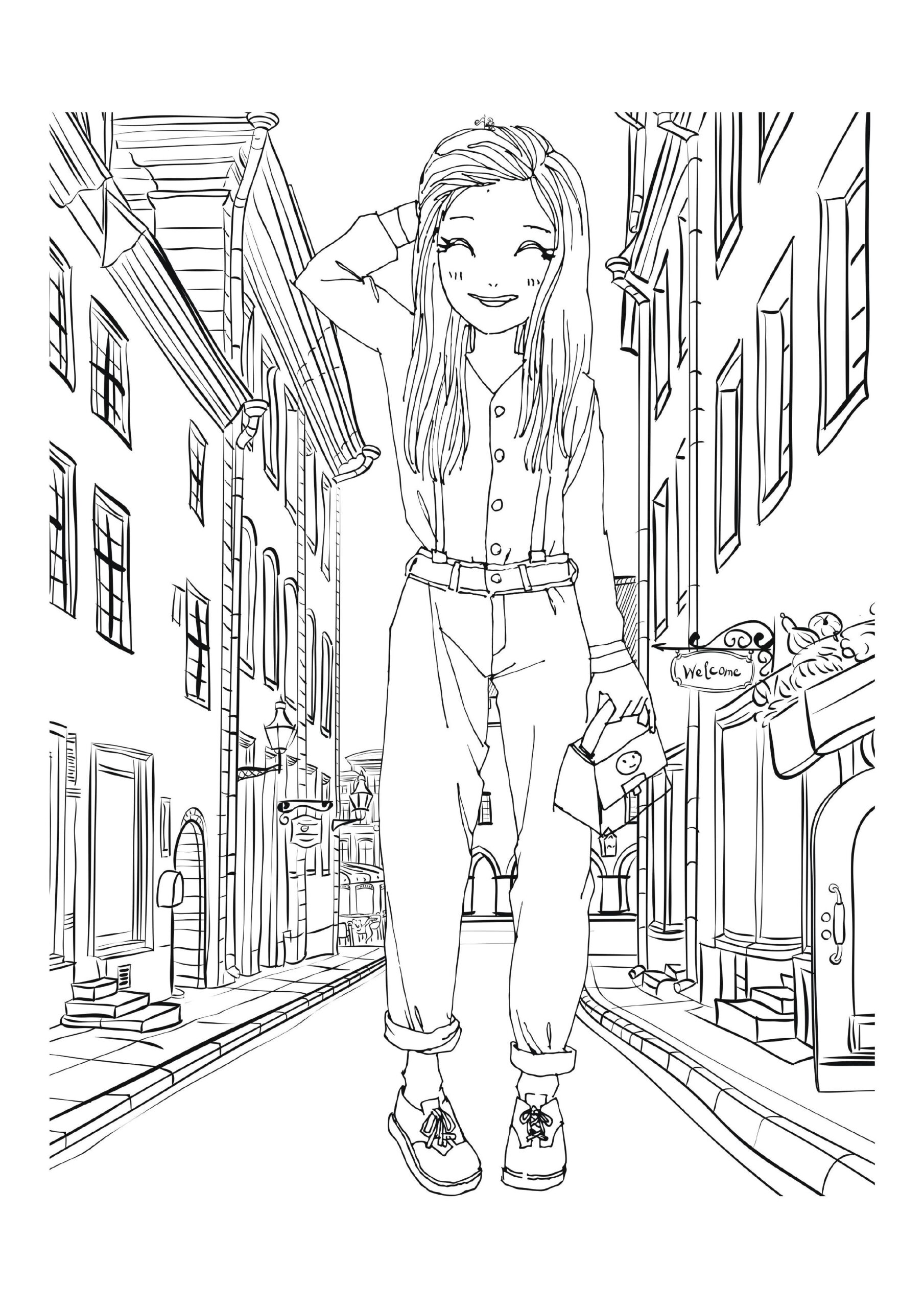 Hipster Chic Coloring Pages I Indie Inspiration