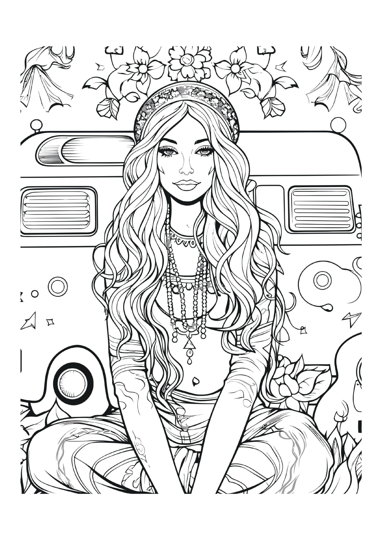 Hipster Chic Coloring Pages I Indie Inspiration