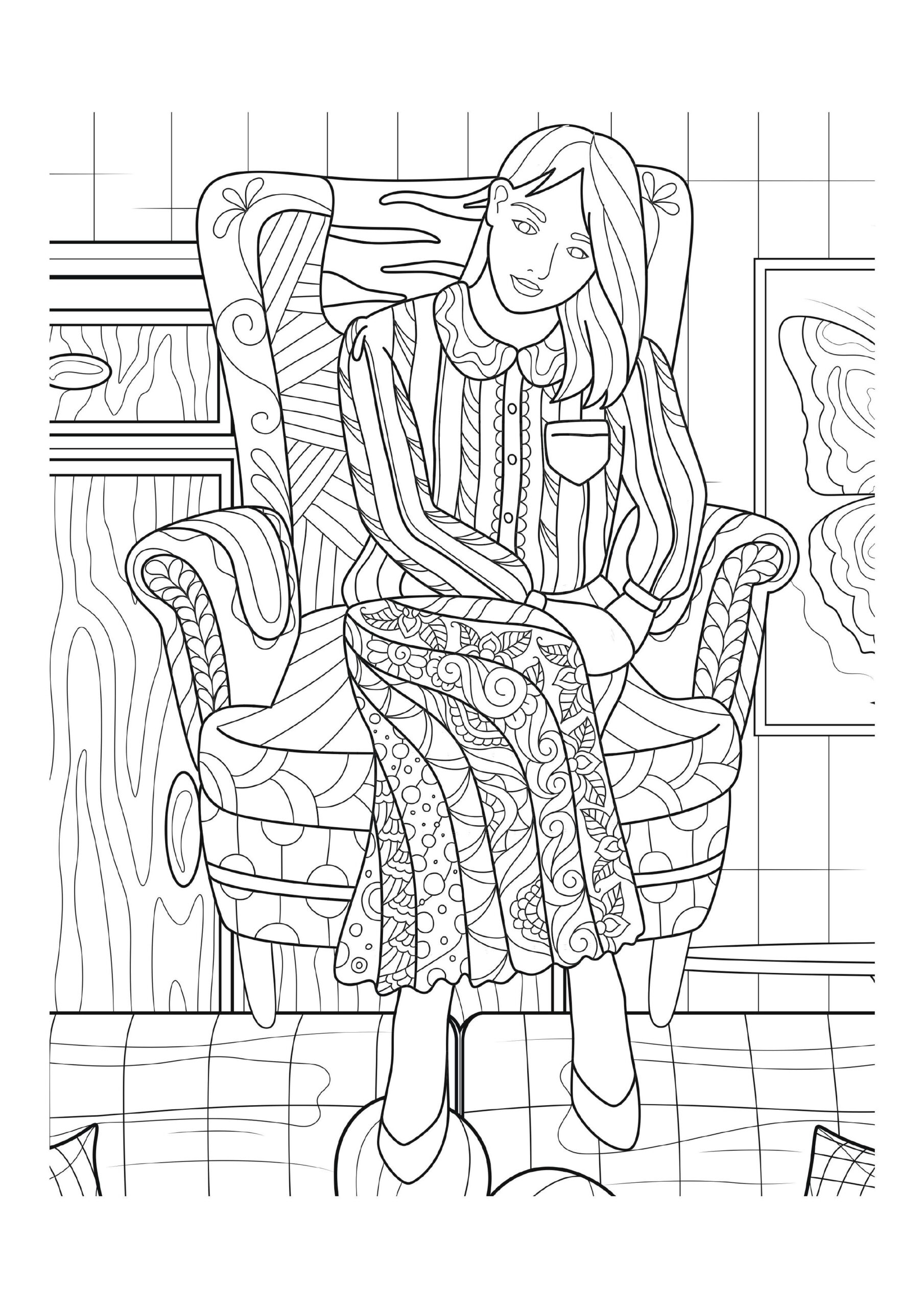 Hipster Chic Coloring Pages I Indie Inspiration