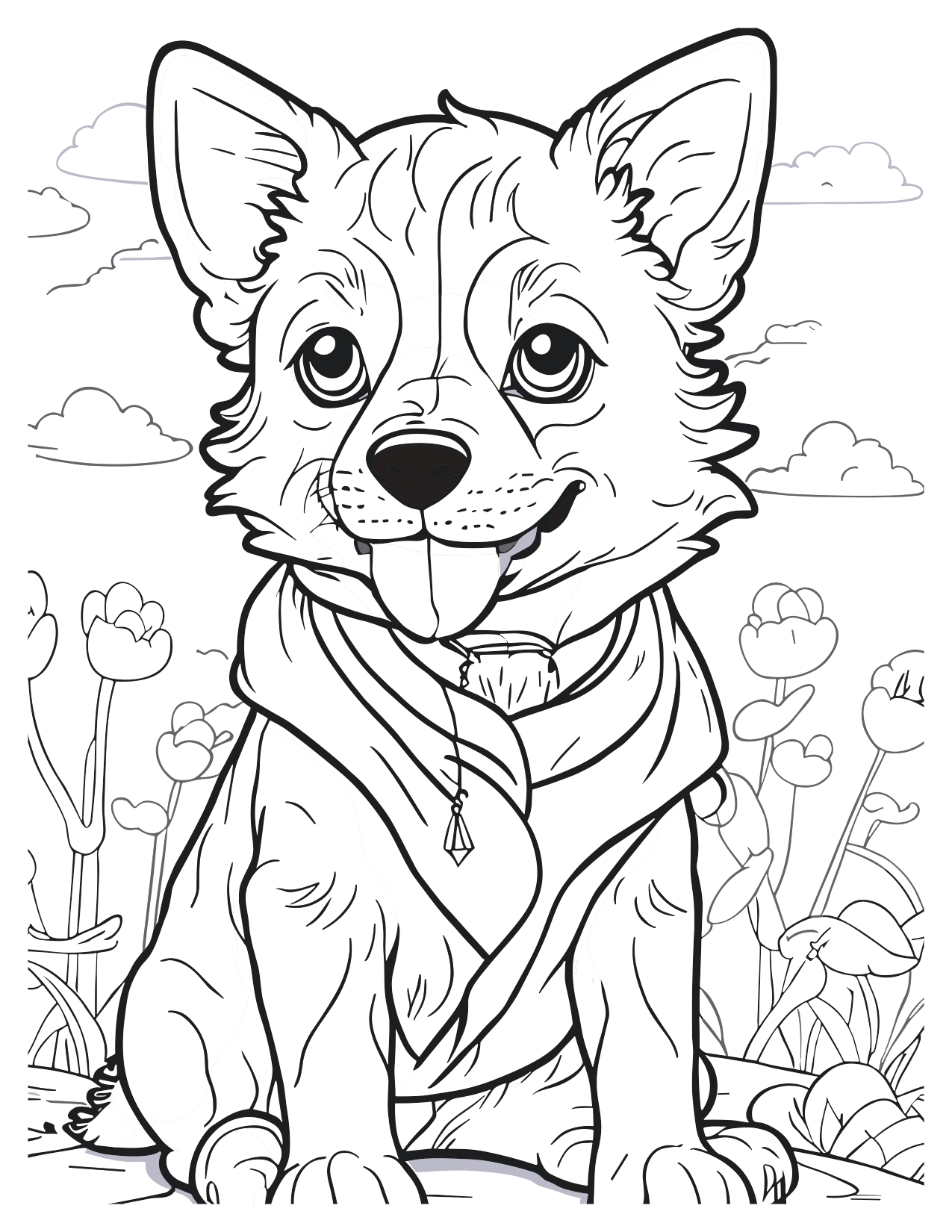Corgi Cutie Coloring Pages Collection I Pawsitively Charming