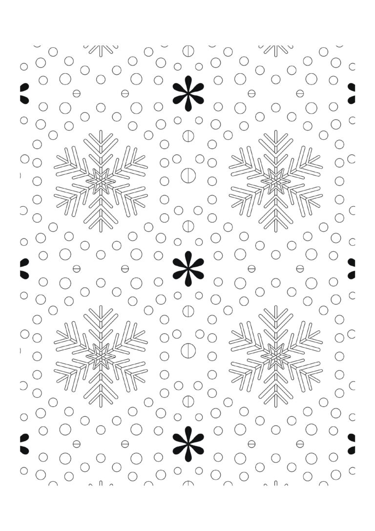 47 Snowflake Serenade Coloring Pages For Kids & Adults (FREE DOWNLOAD ...