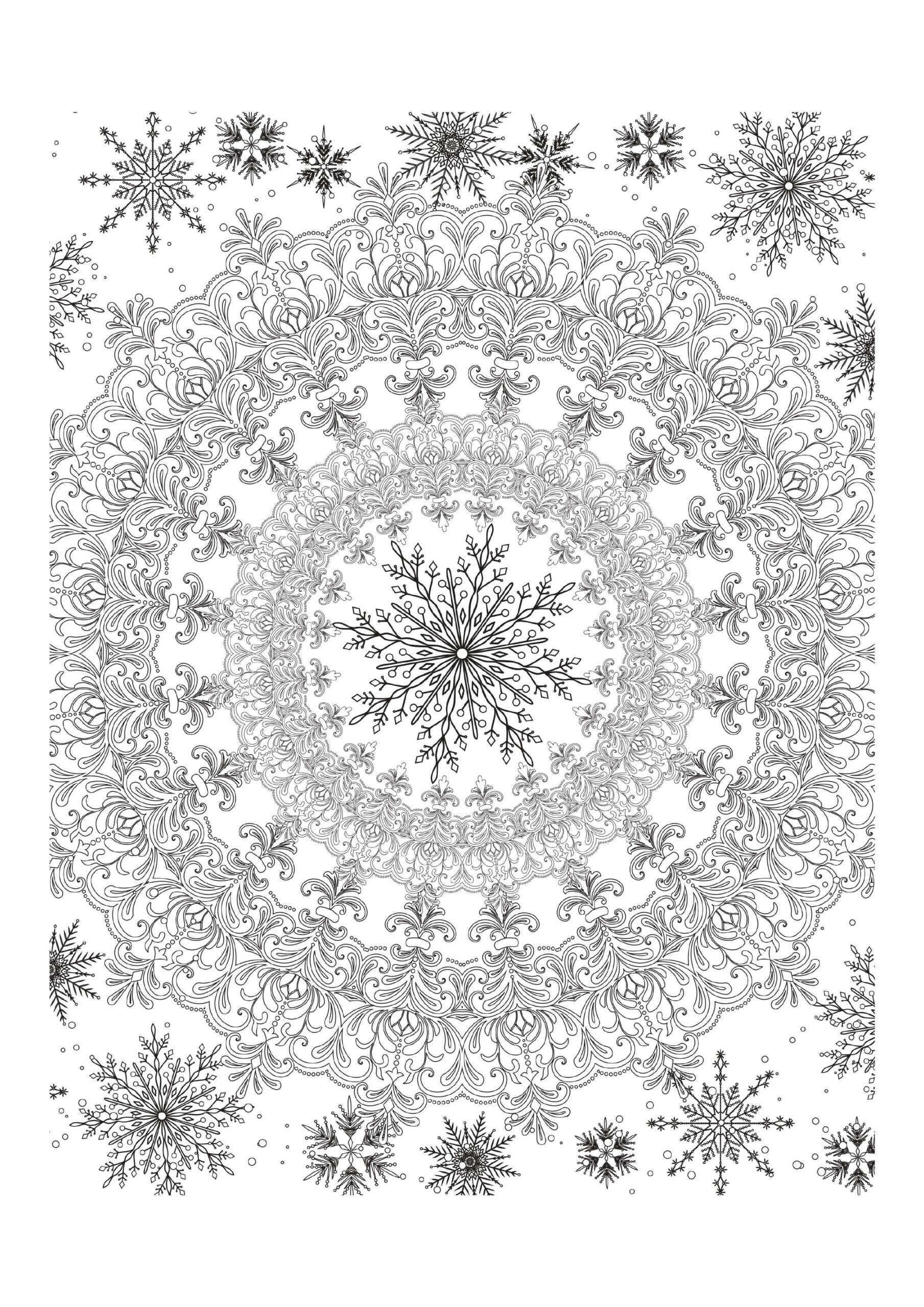 47 Snowflake Serenade Coloring Pages For Kids & Adults (FREE DOWNLOAD ...